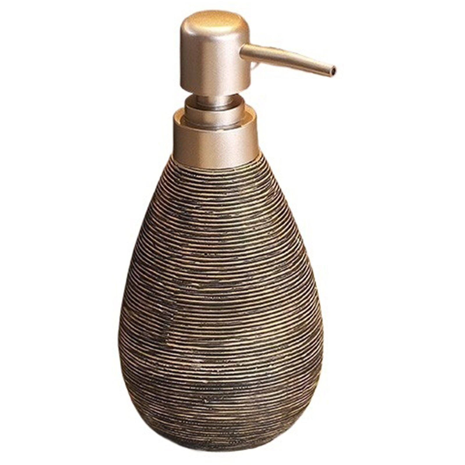 Ceramic Lotion Bottle Bathroom Refillable Brushed Nickel Soap Dispenser ...