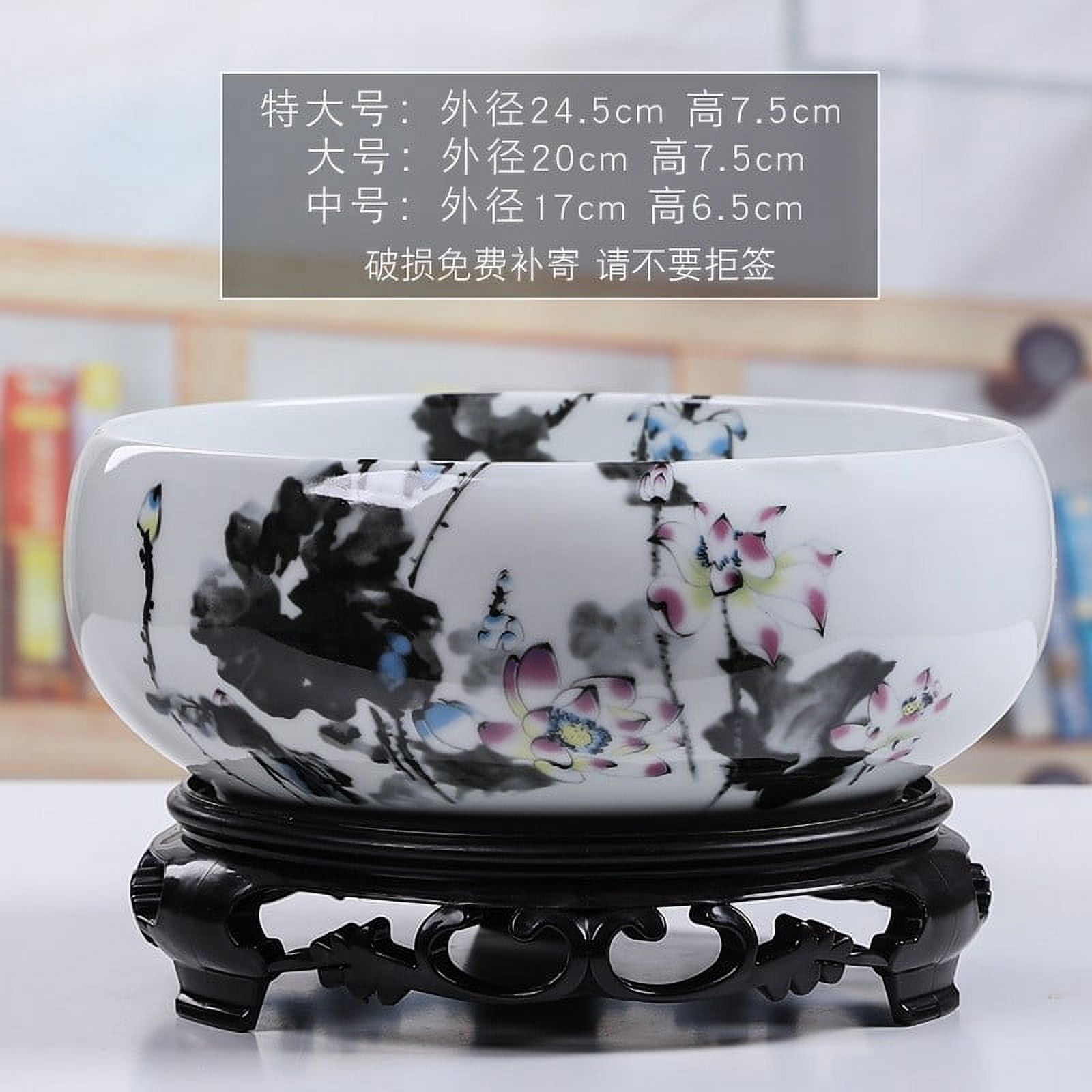 Ceramic Lotus Bowl Planter, Lotus Bowls for Planting in Water Indoors ...