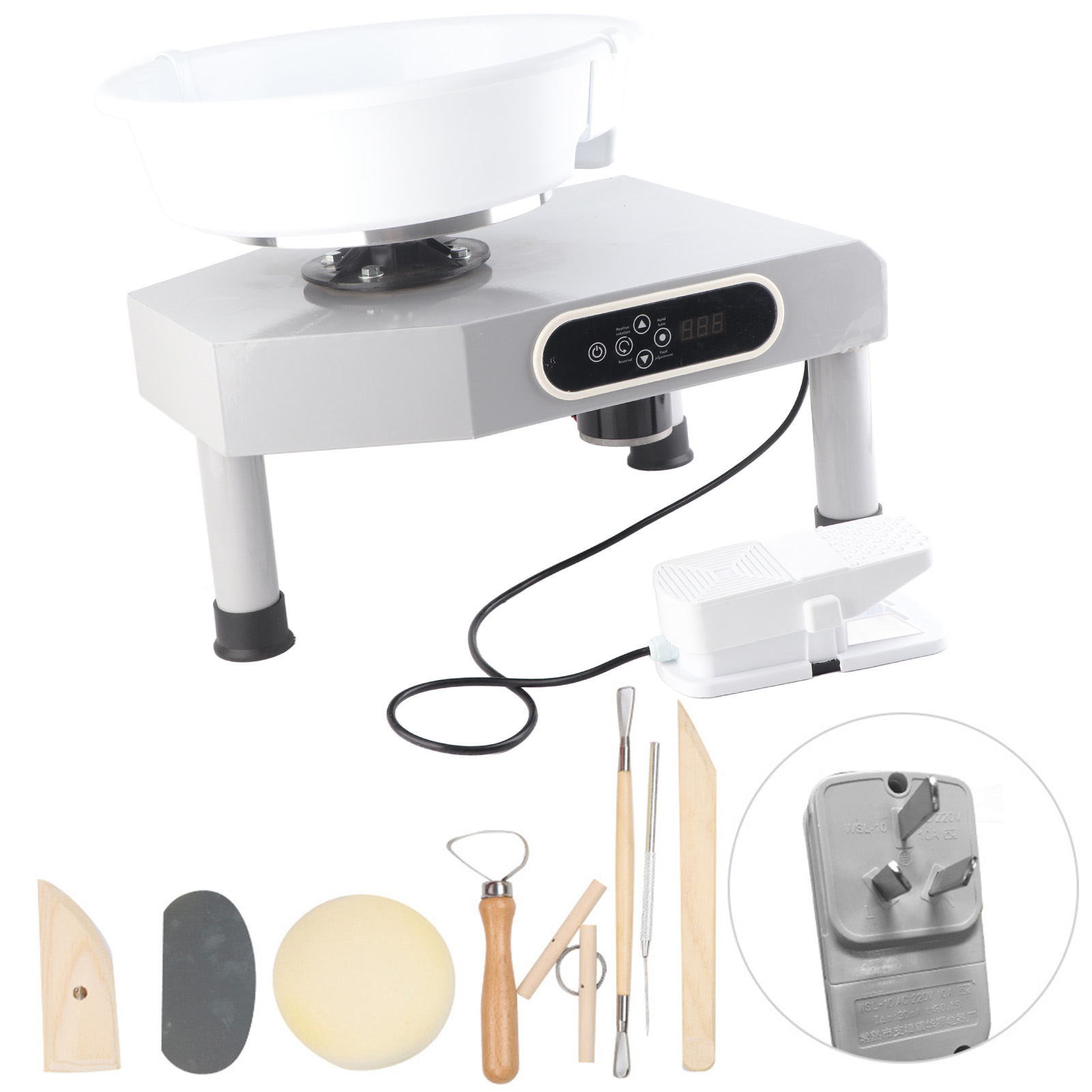 Ceramic Machine LCD Display Pottery Wheel Children Kids DIY Pottery ...