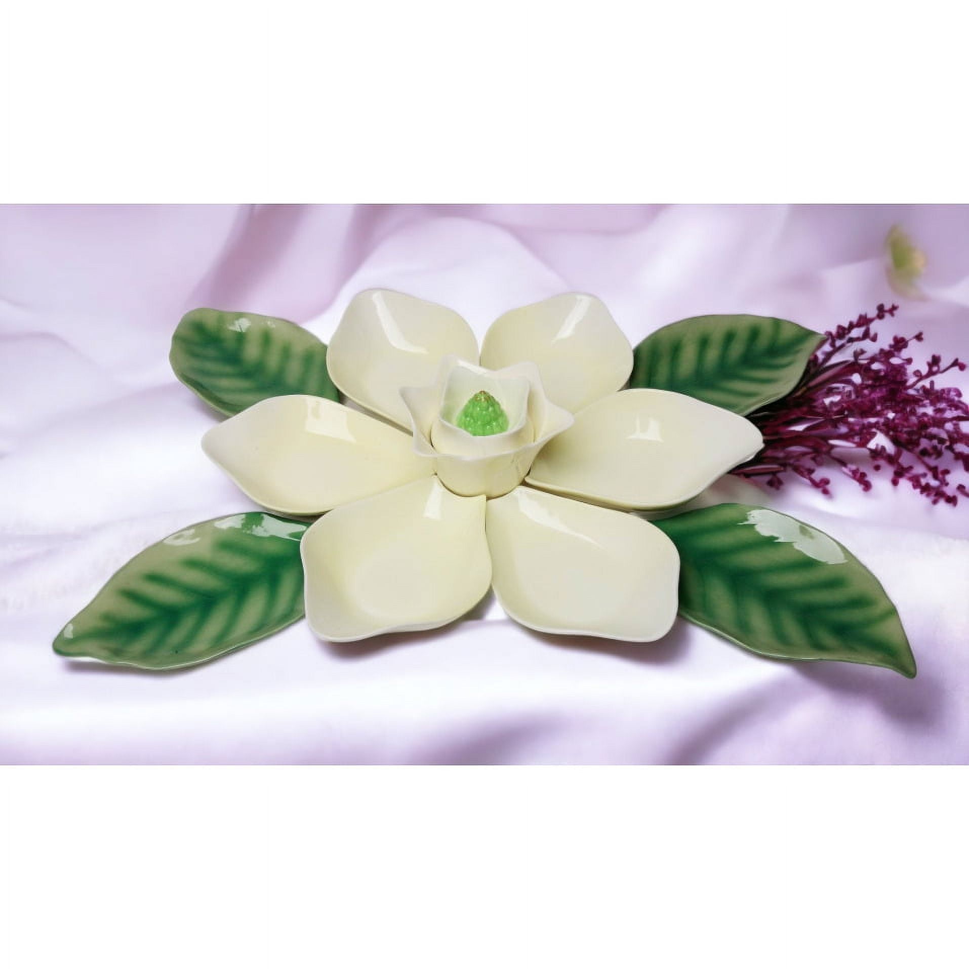 Ceramic Magnolia Petal Dish Set 11 Pieces - Walmart.com