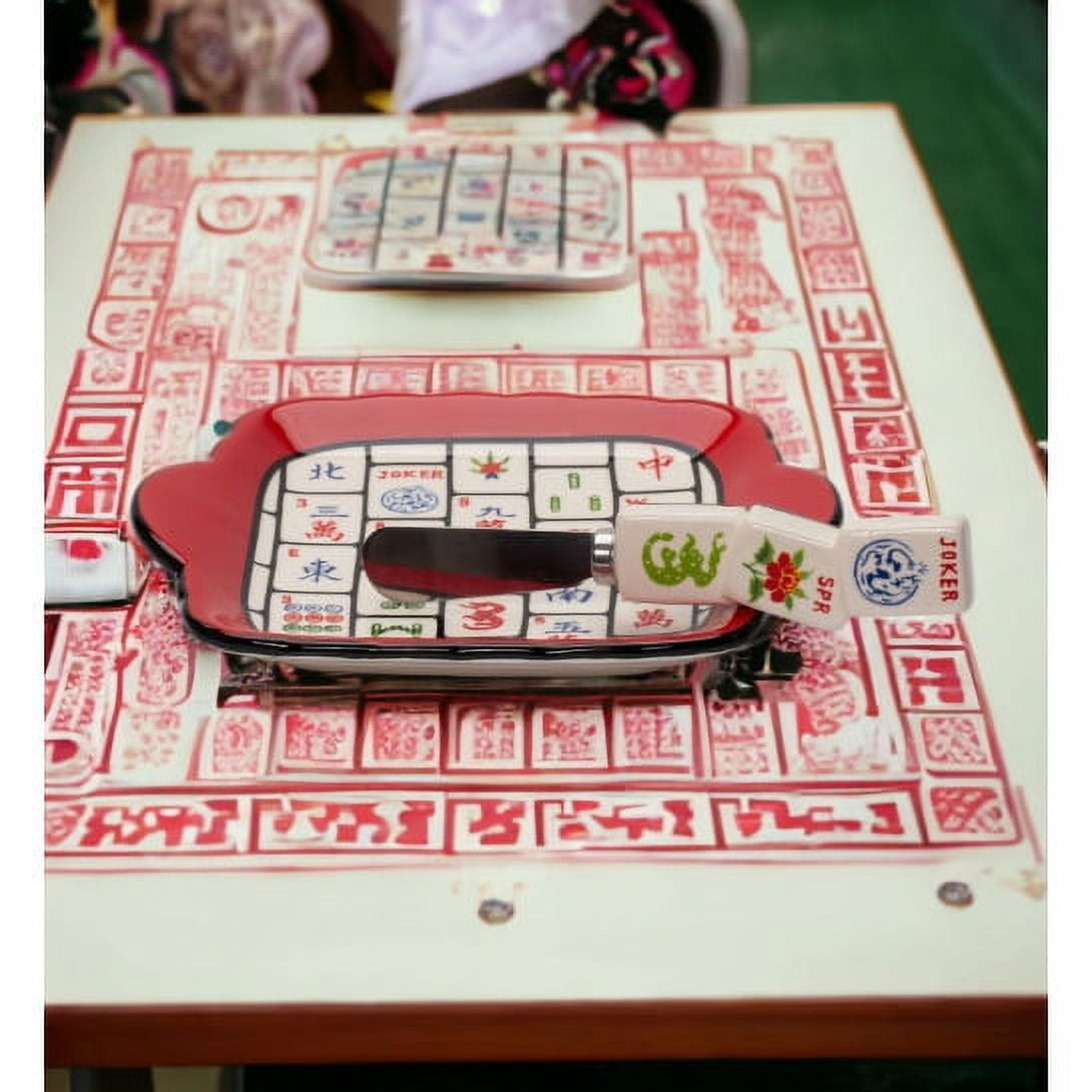 Ceramic Mahjong 2pc Spreader Dish Set Kitchen Gift Player - Walmart.com