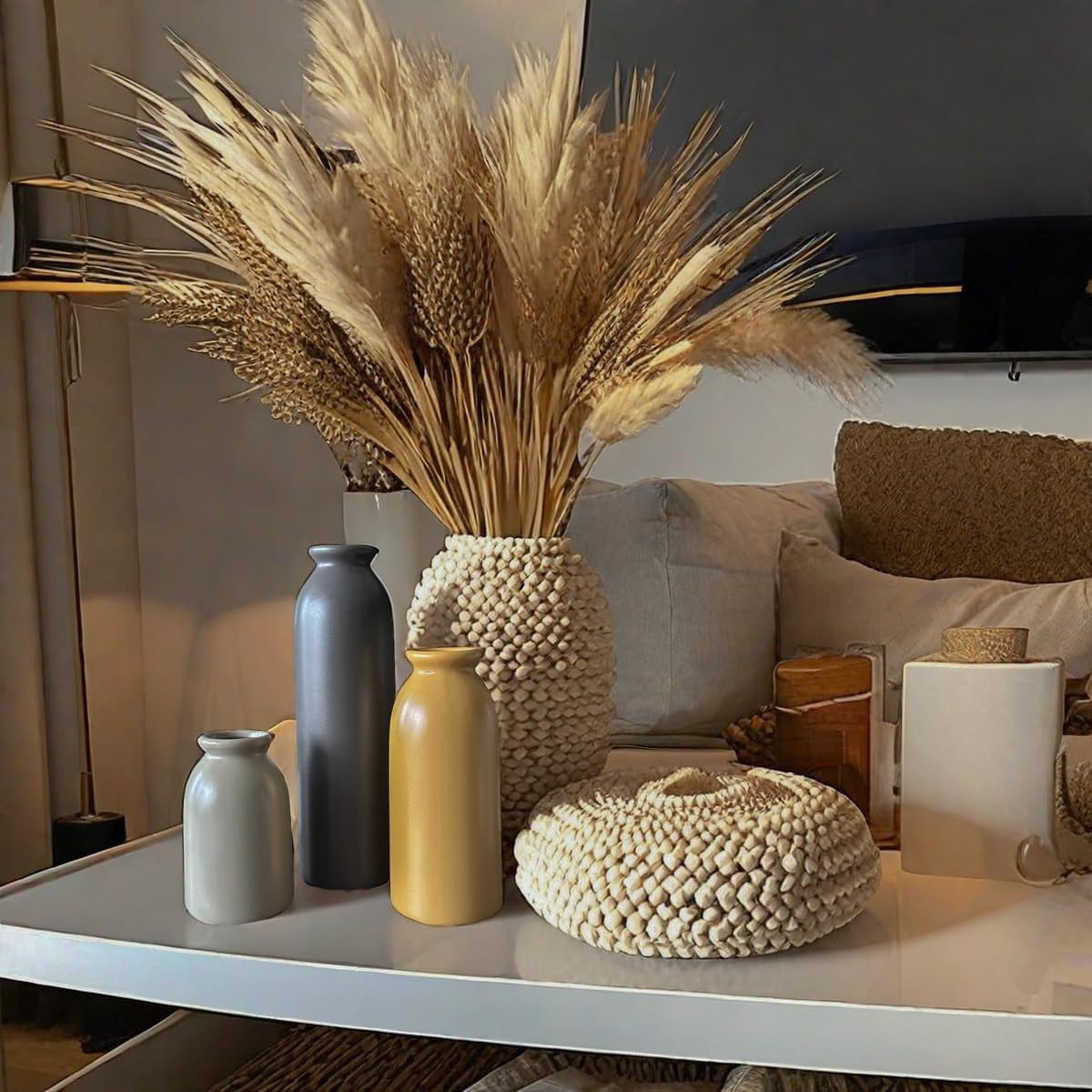 Ceramic Matte Vase for Home Decor, Modern and Minimalist Decorative ...