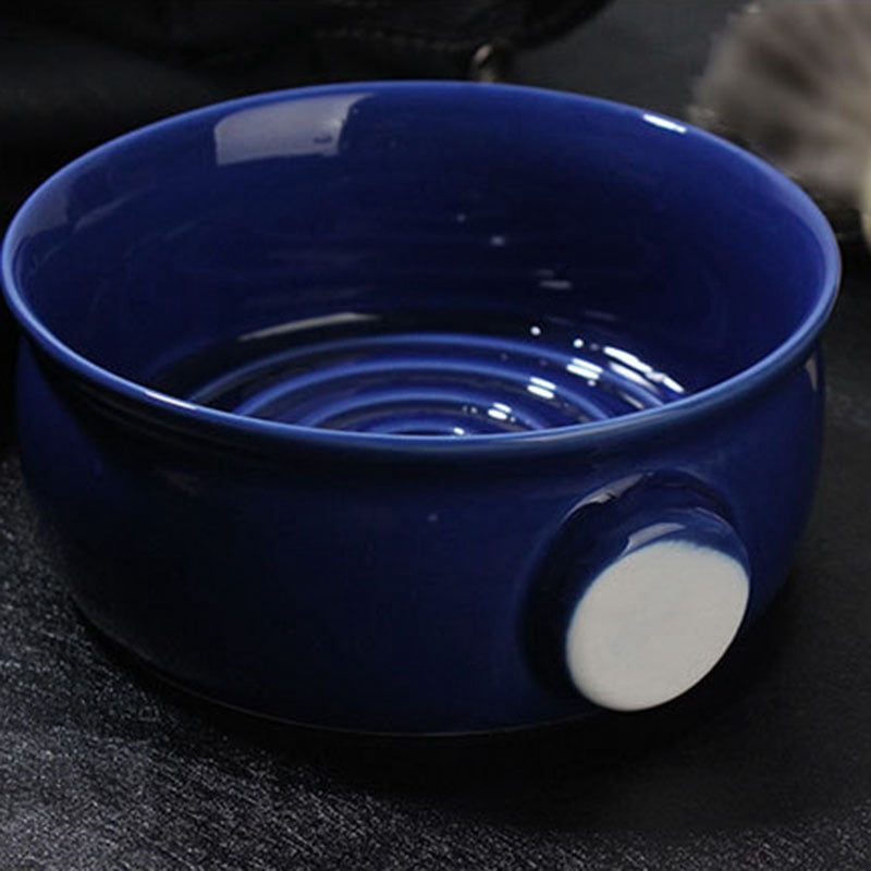 Ceramic Men's Shaving Mug Bowl Cup Thread Bottom Wide Mouth for Shave ...