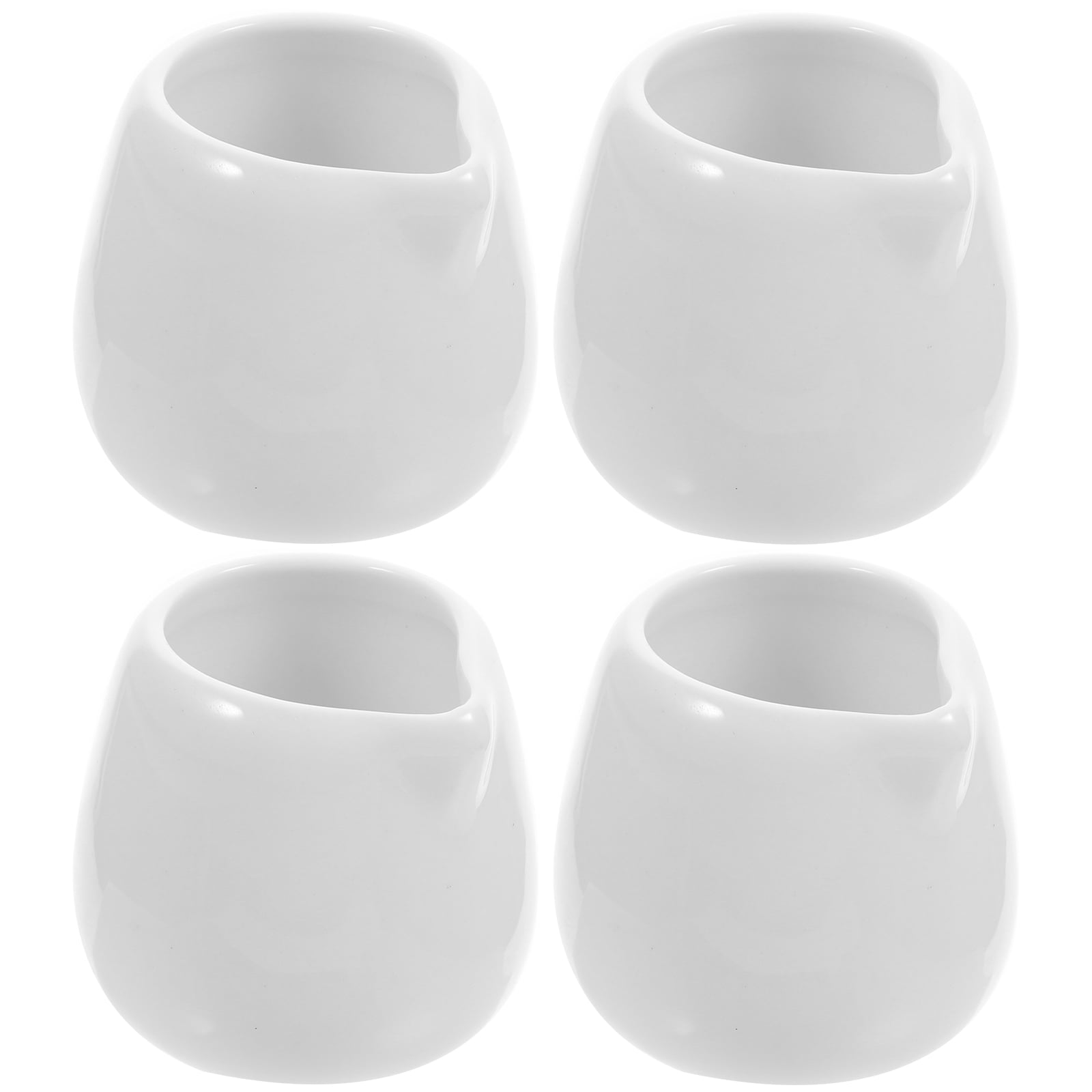 Ceramic Milk Cup 4 Pcs Gravy Bowl Syrup Salad Dressing Sauce Jug ...