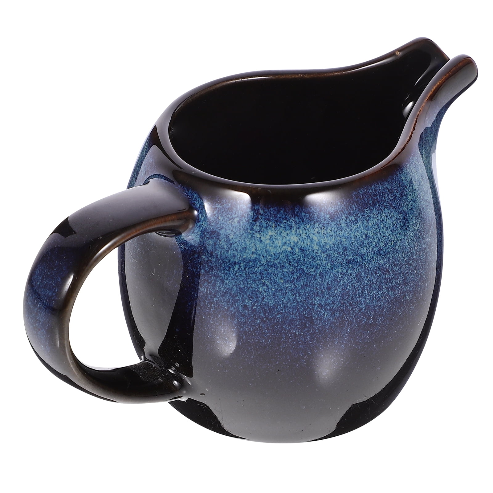 Amosfun Ceramic Milk Pitcher with Spout and Handle - Elegant Creamer ...