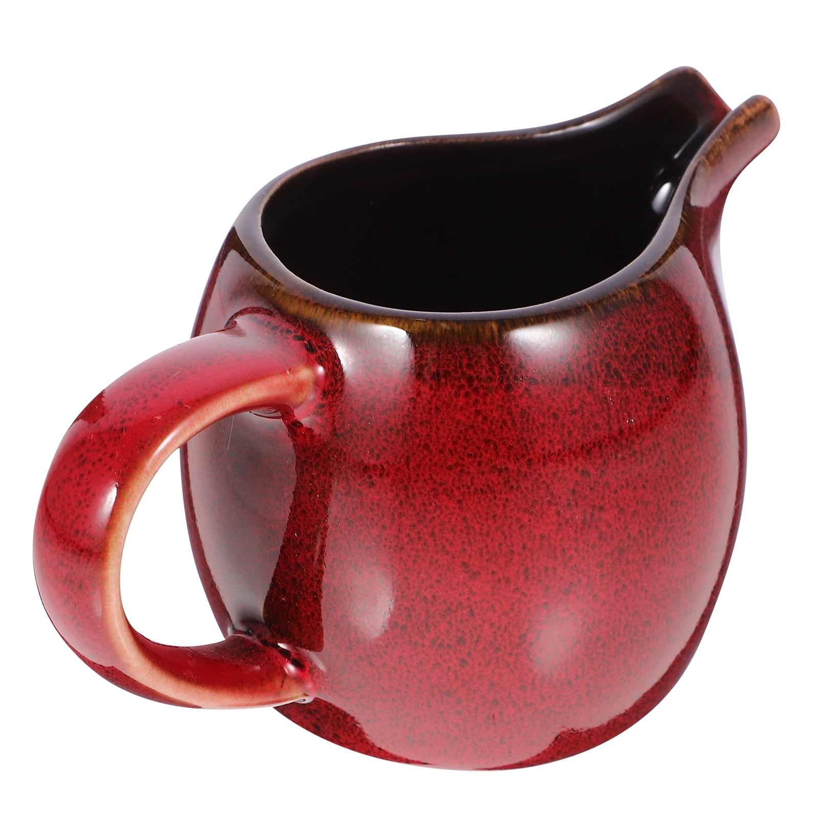 Raindrops Ceramic Milk Pitcher with Spout and Handle for Coffee and ...