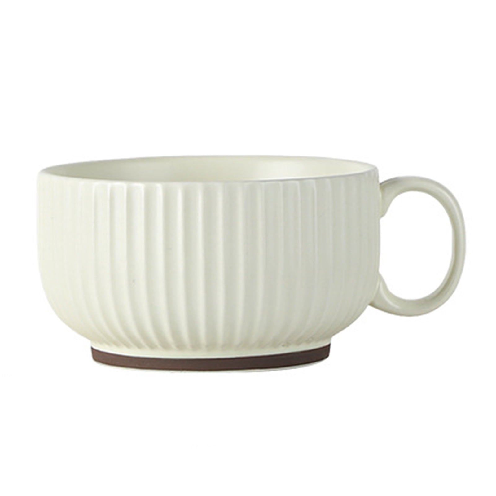Ceramic Milk Cup with Handle Safe Bouillon Cup Cream Aesthetic ...