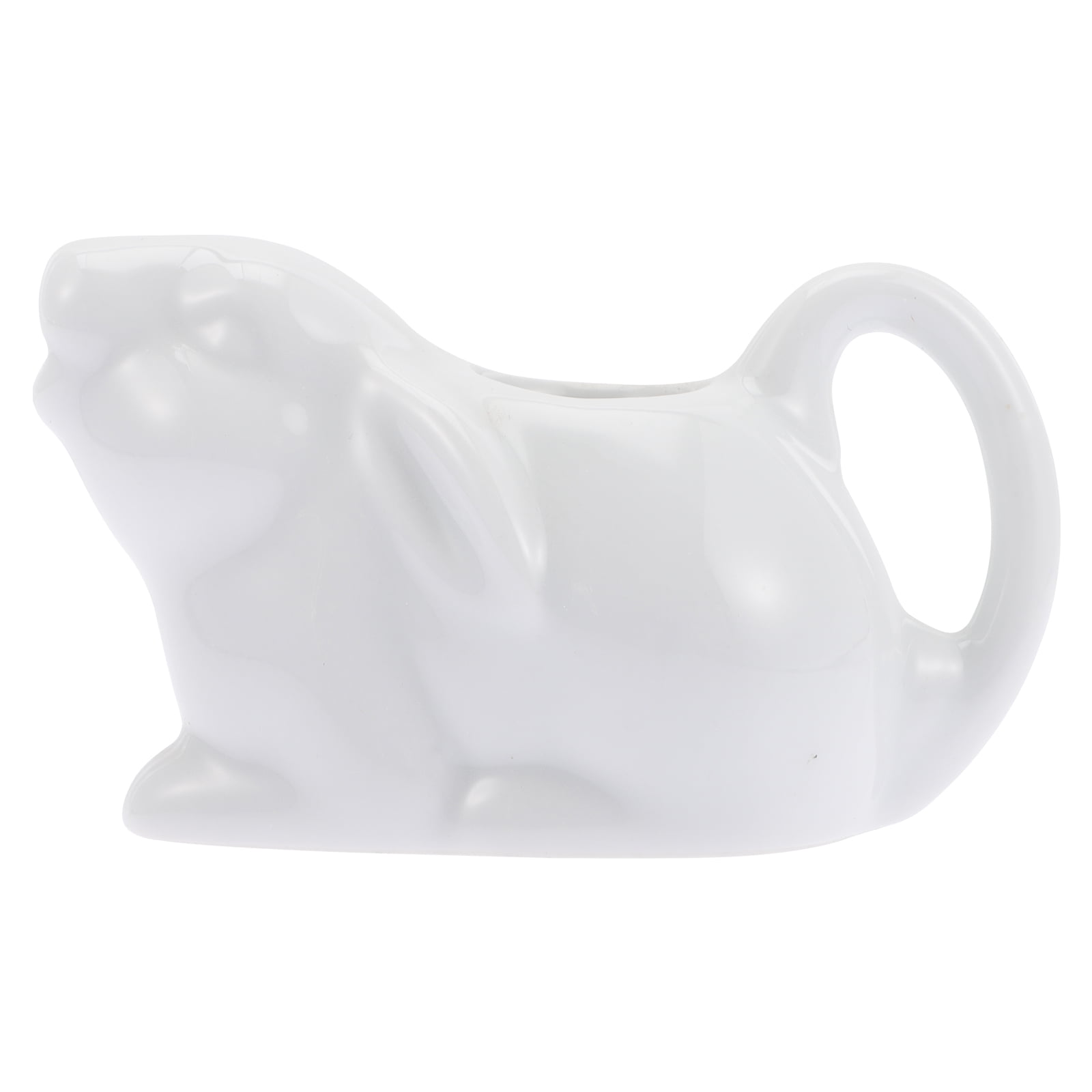 Ceramic Milk Jug White Milk Pitcher Cartoon Rabbit Creamer Dispenser ...