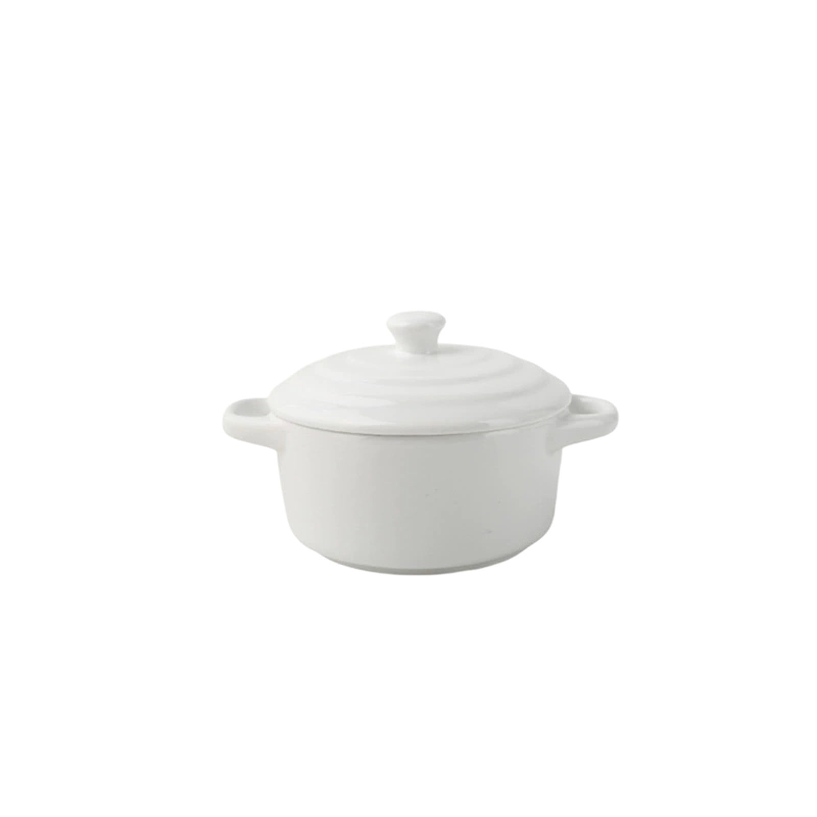 Ceramic Mini Casserole With Lid 10oz Small Soup Stew Pot With Handles ...