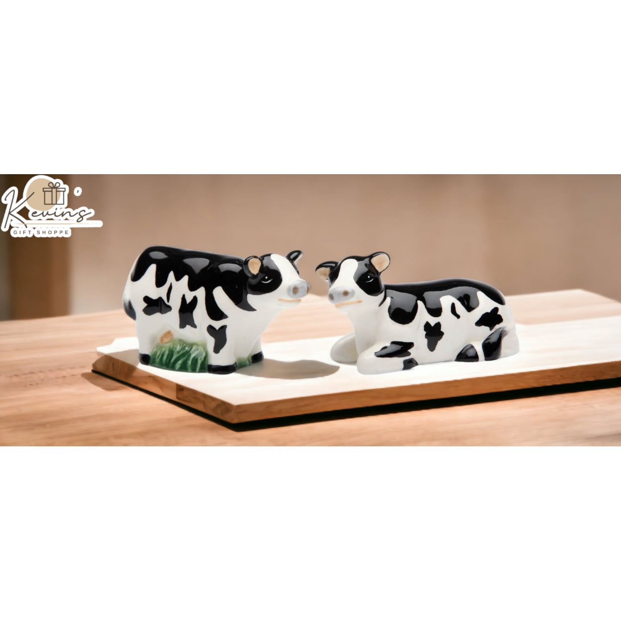 Ceramic Mini Cow Salt and Pepper Shakers 2.5 Inch Home Kitchen ...