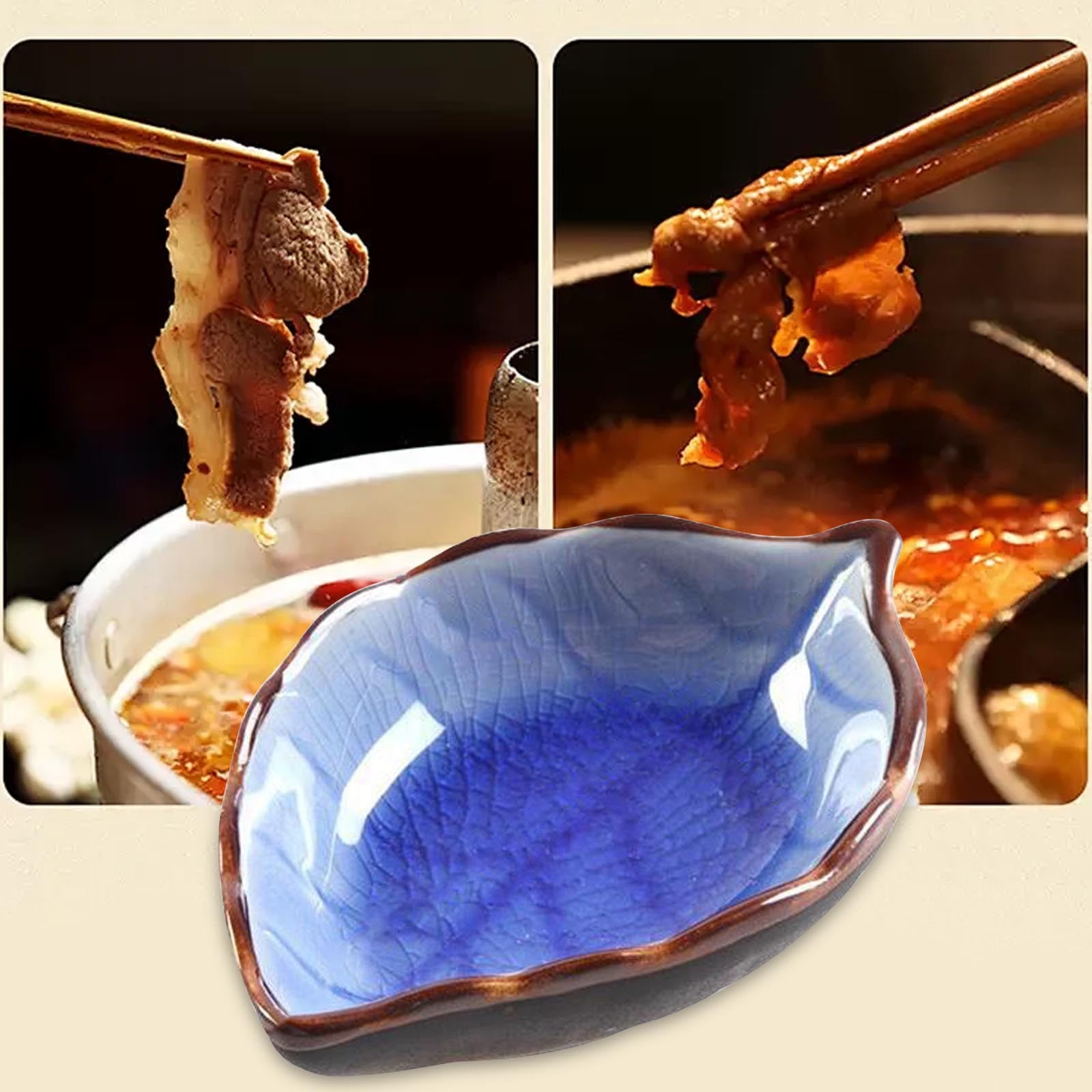 Ceramic Mini Dishes Set, Japanese Style Condiment Plates, Small Dip ...