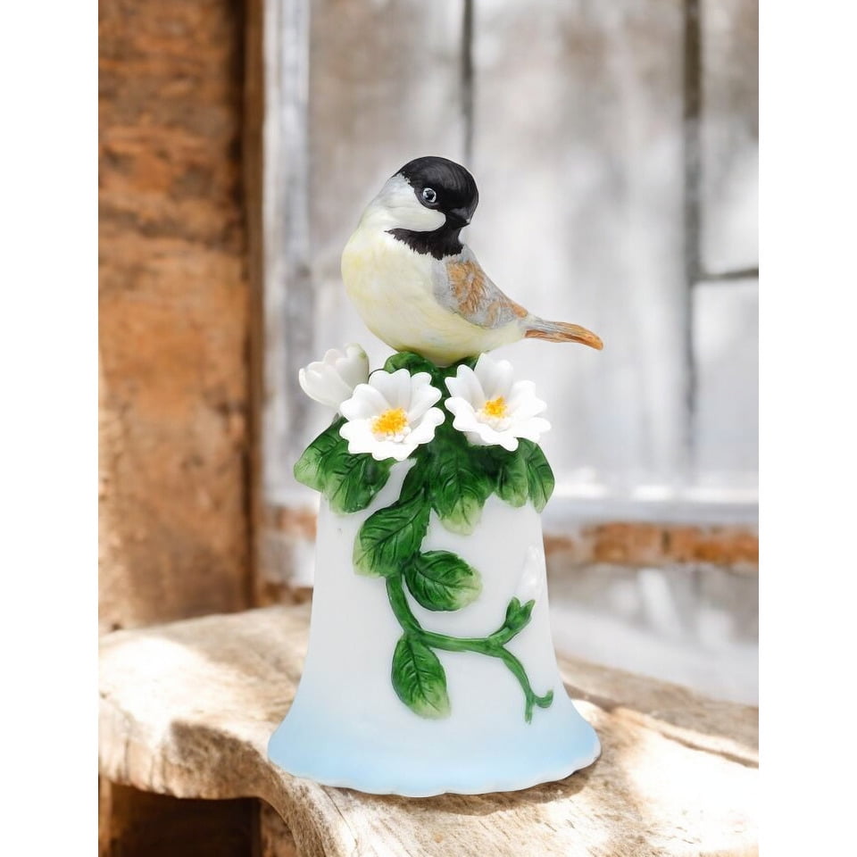 Ceramic Mini Dove Bird Bell 4"H Birdwatcher Gift Home Decor for Her Mom ...