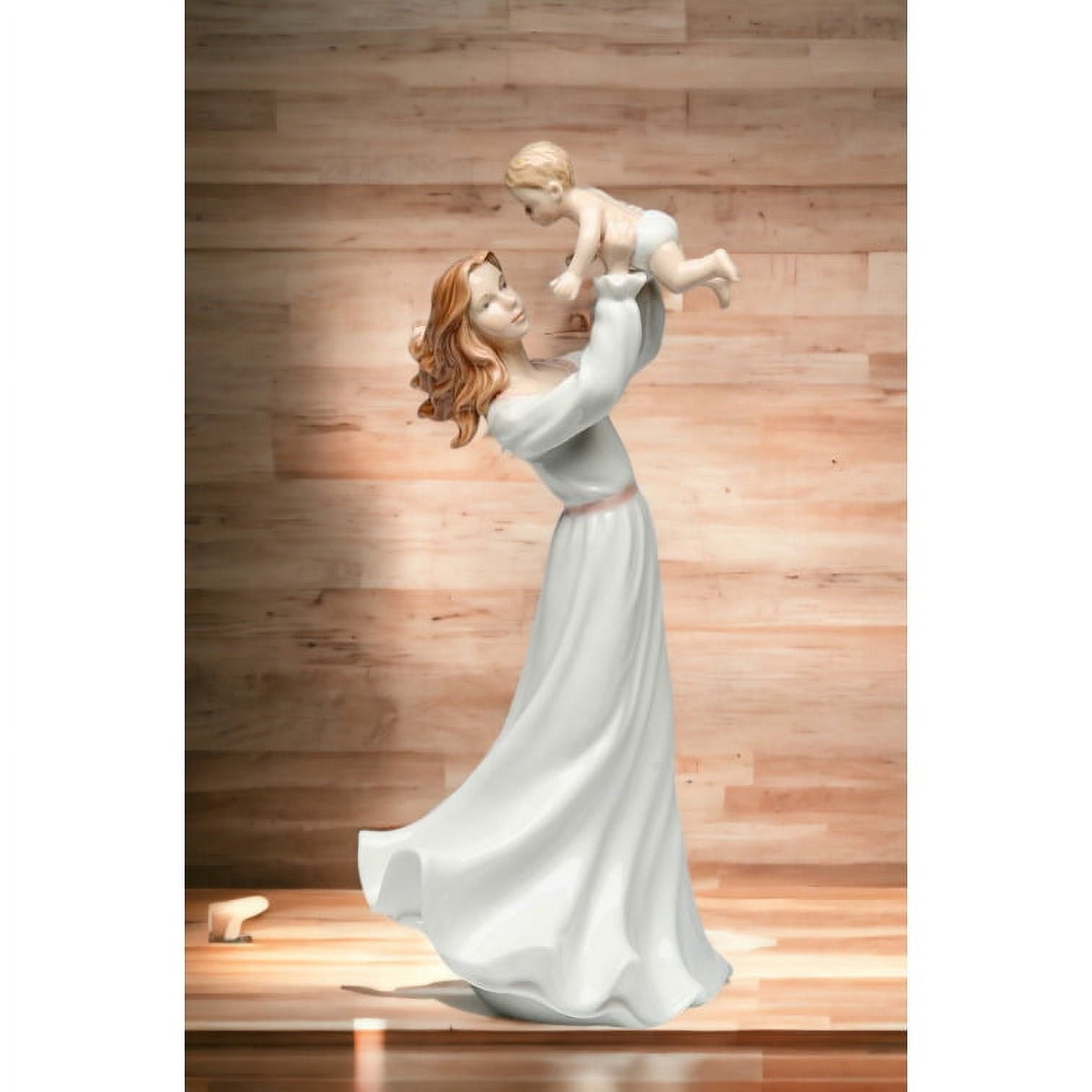 Ceramic Mother Holding Baby Figurine Home Decor , - Walmart.com