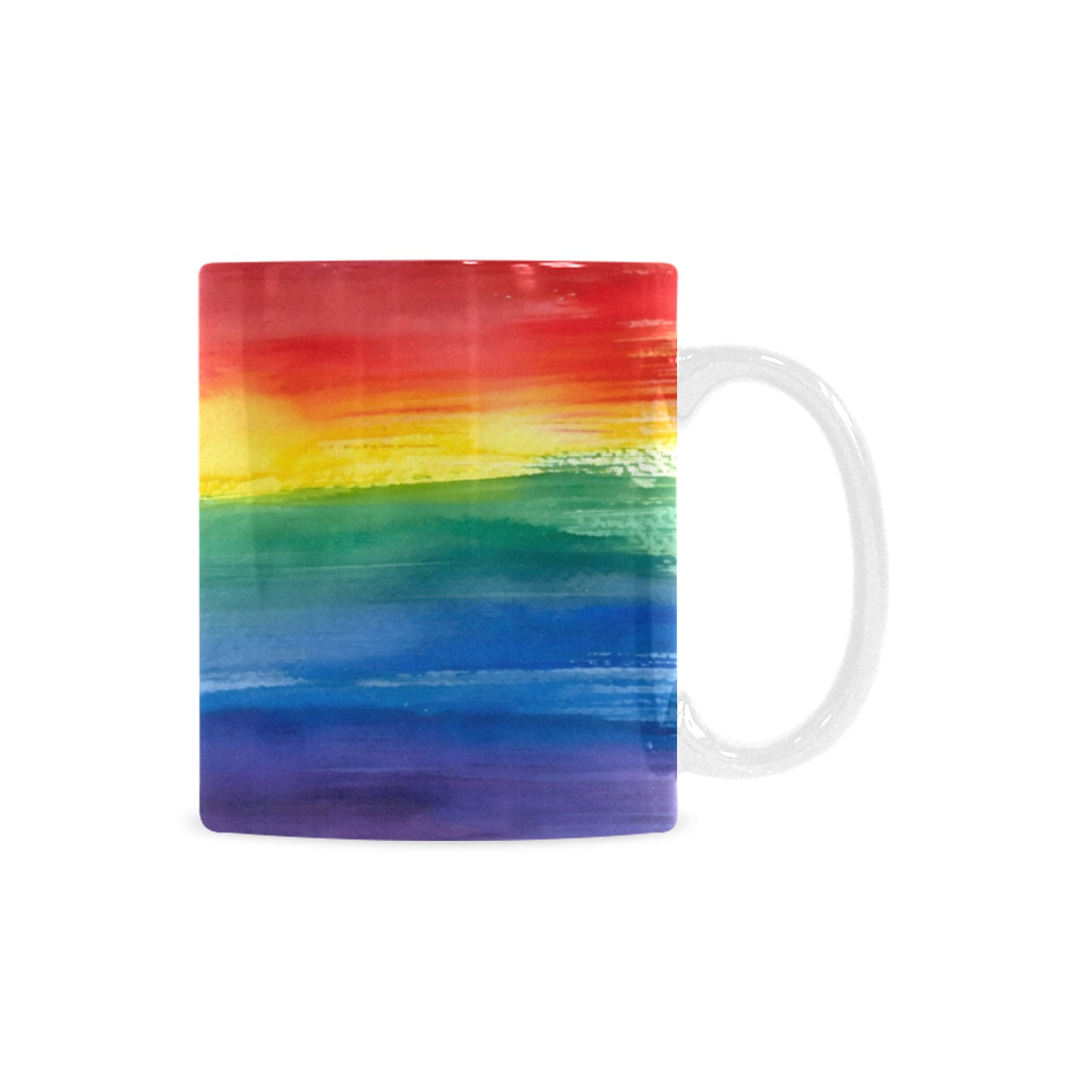 Ceramic Mug – 11 oz White – LGBTQ World Pride Month Flag Classic White ...