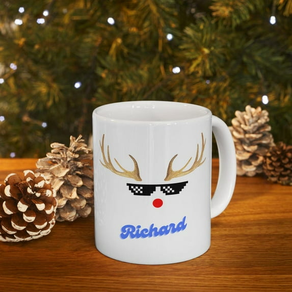 Ceramic Mug, CH1Ristmas Gift for Him, Merry CH1Ristmas, Happy New Year ...