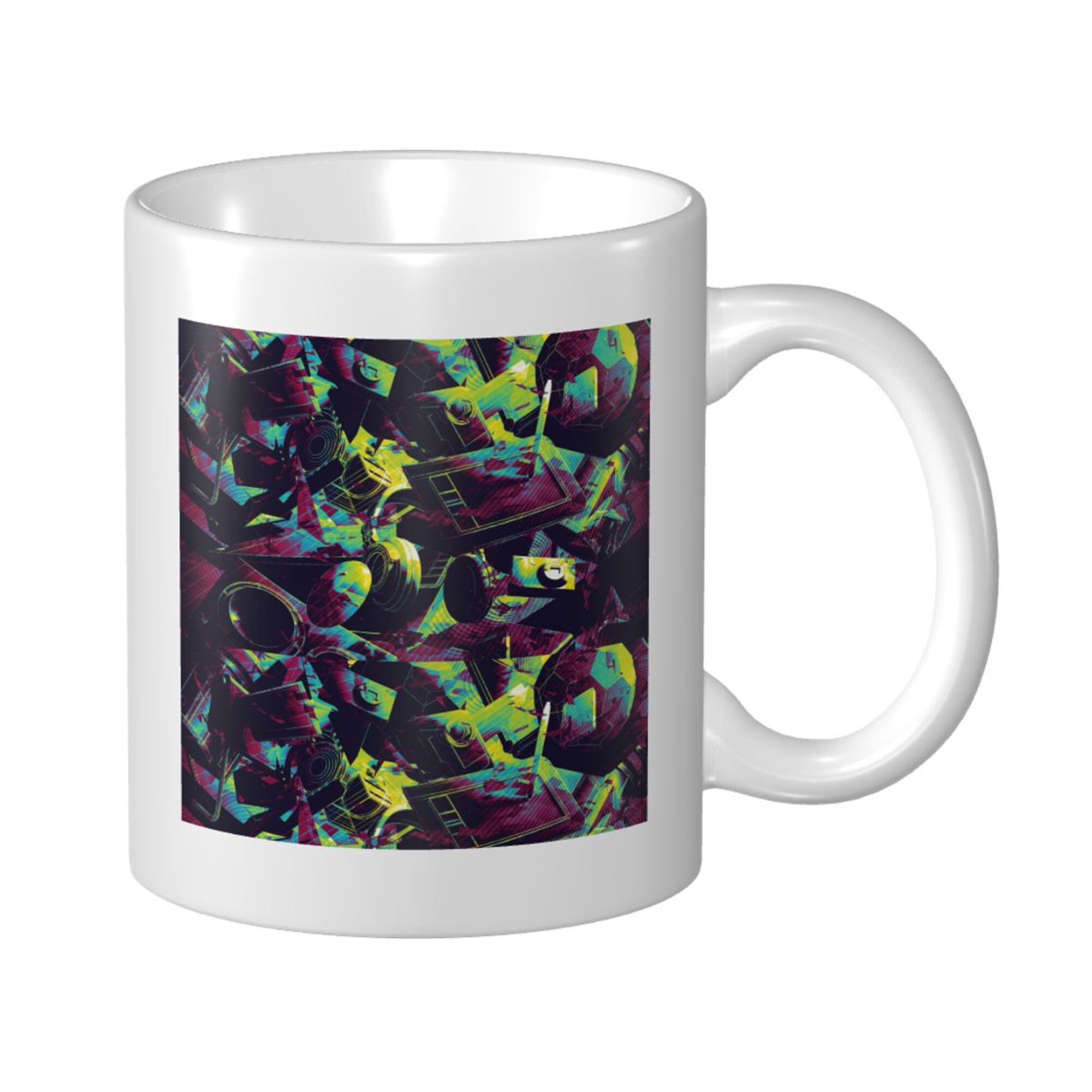 Ceramic Mug Funny Coffee Milk Tea Mug Cup 3d art Wallpaper Cup ...