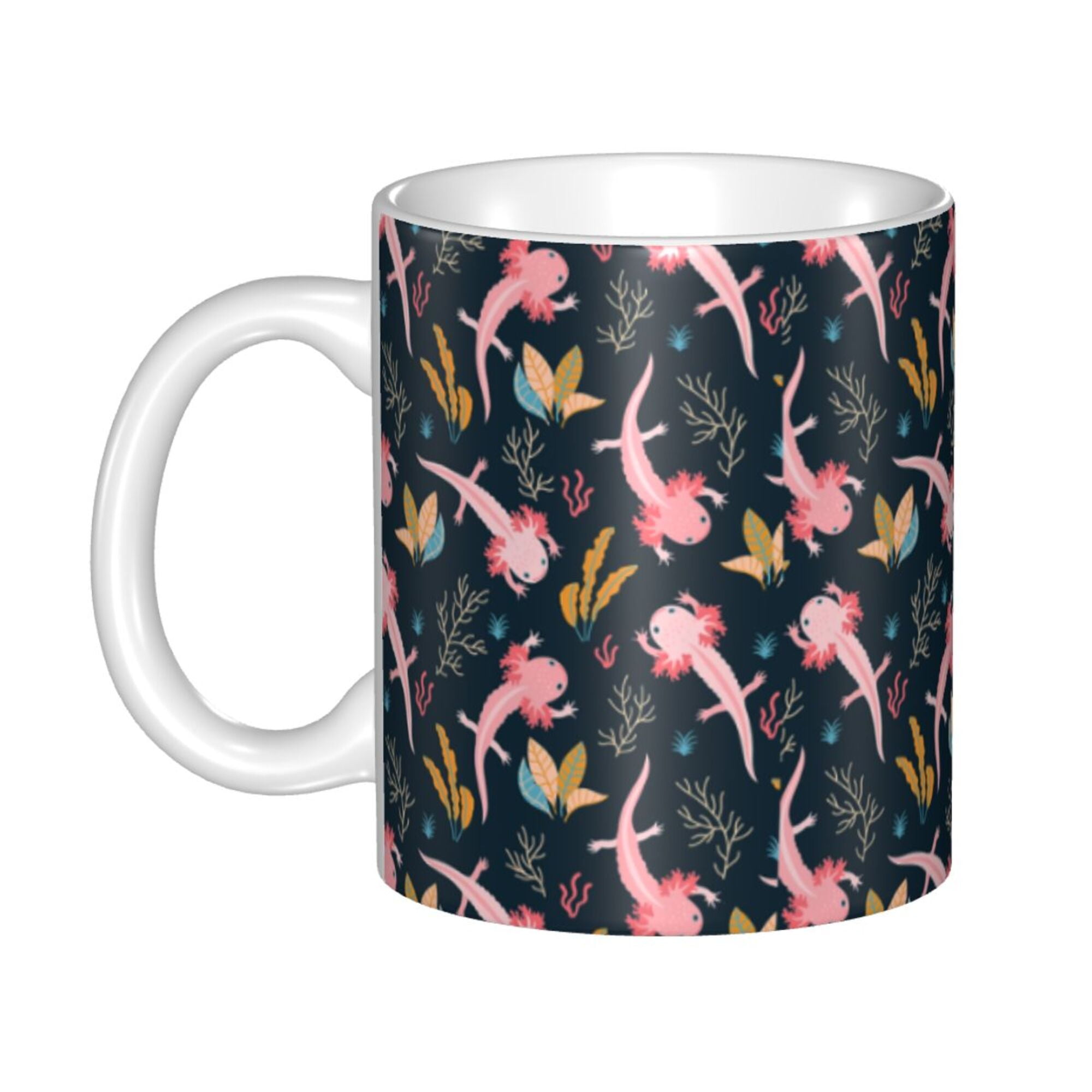 Ceramic Mug Funny Coffee Milk Tea Mug Cup Axolotl and Sea Cup - Walmart.com