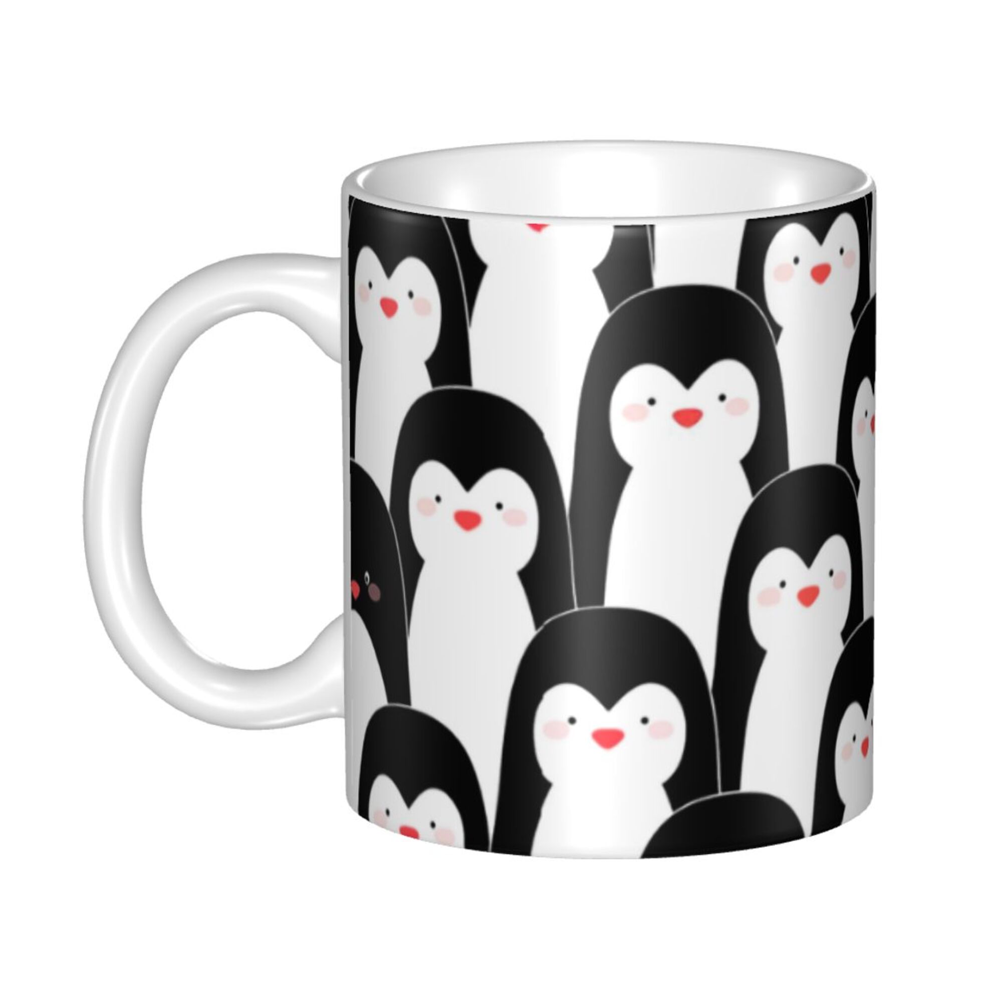 Ceramic Mug Funny Coffee Milk Tea Mug Cup Cute Cartoon Penguin Cup ...