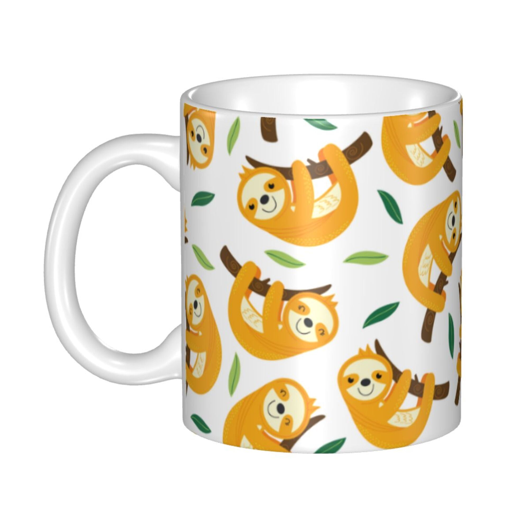 Ceramic Mug Funny Coffee Milk Tea Mug Cup Cute Sloths Animal Cup ...