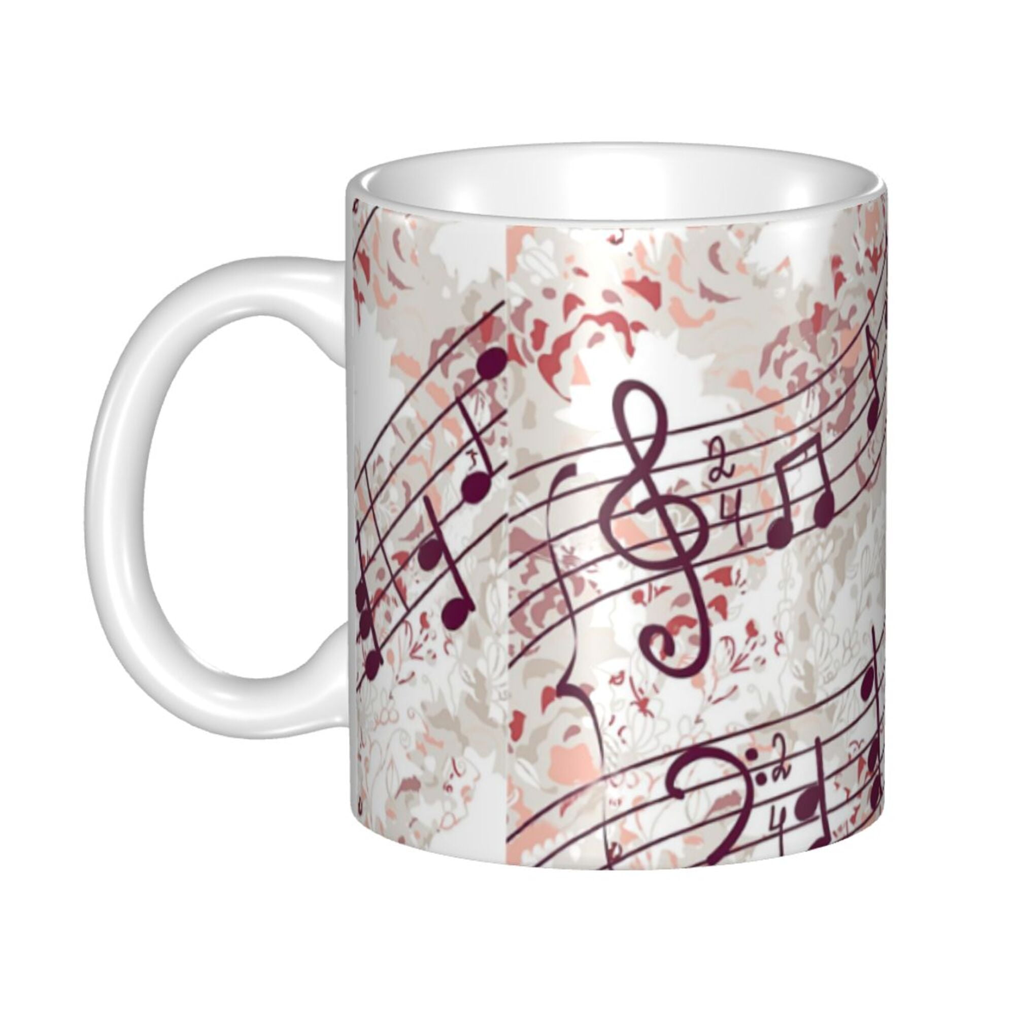 Ceramic Mug Funny Coffee Milk Tea Mug Cup Music Notes Cup - Walmart.com