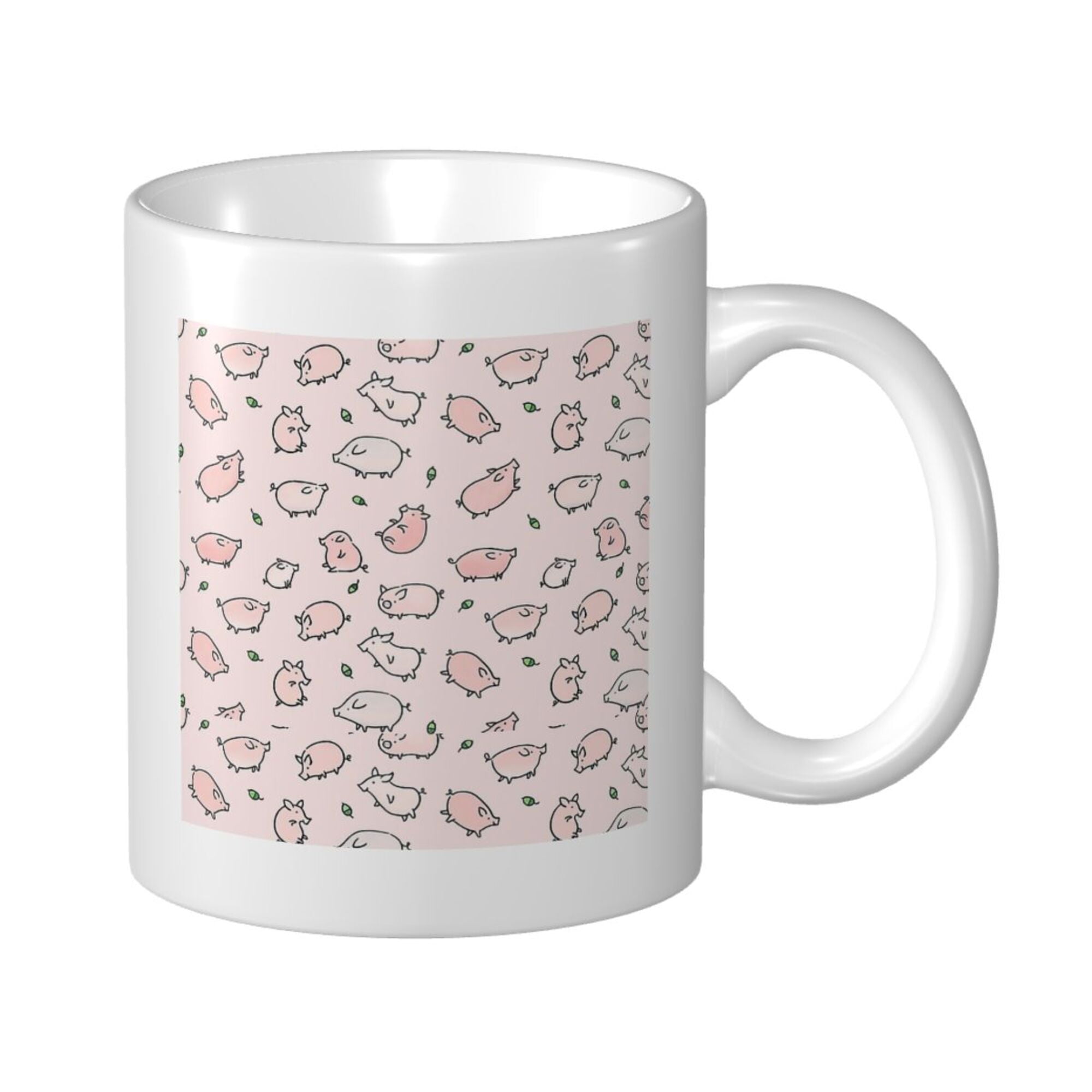 Ceramic Mug Funny Coffee Milk Tea Mug Cup Pink Pigs Cup - Walmart.com