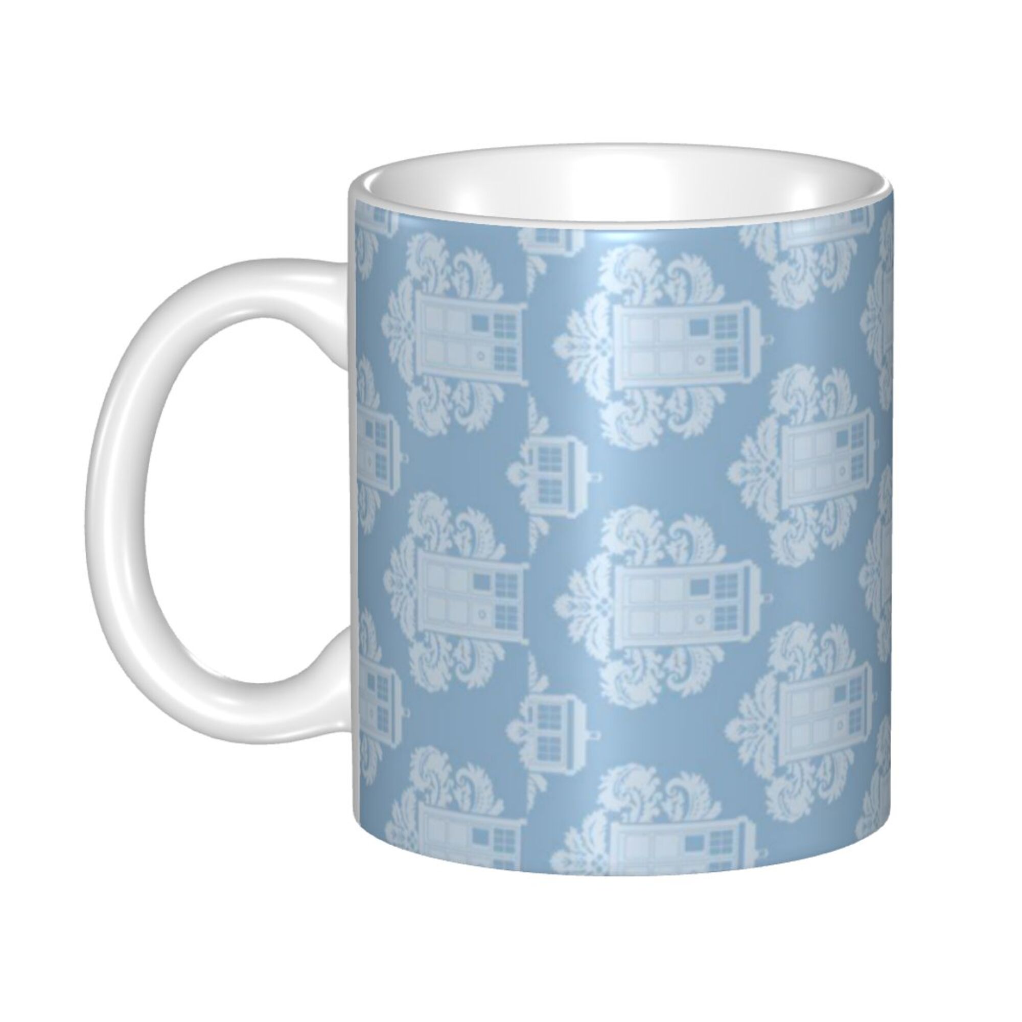 Ceramic Mug Funny Coffee Milk Tea Mug Cup Schöne Tardis Cute Pattern ...