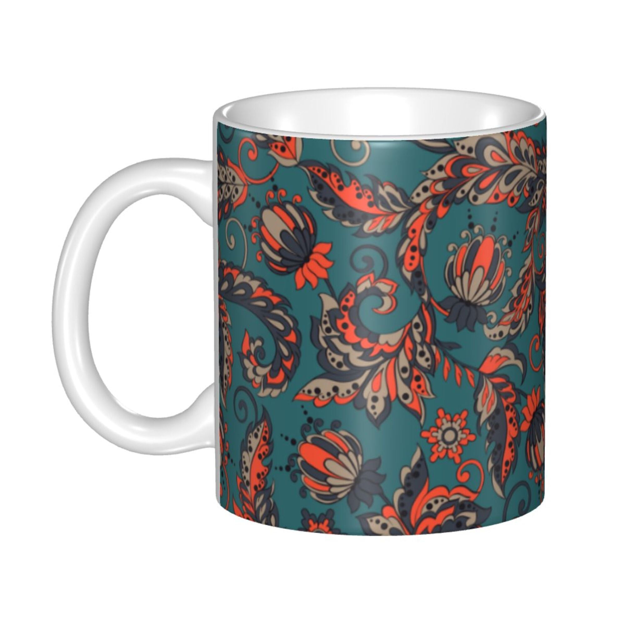 Ceramic Mug Funny Coffee Milk Tea Mug Cup Shading of colorful pattern ...