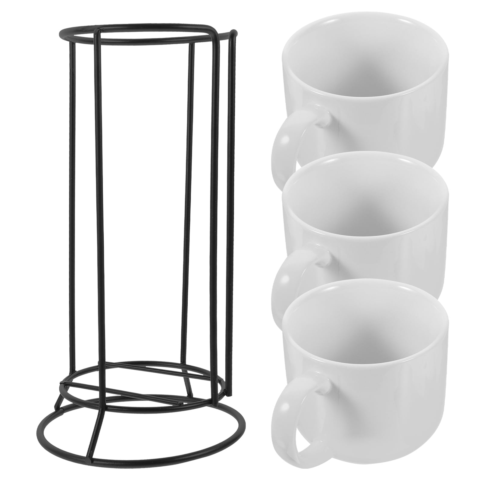 Ceramic Mug Gift Iron Coffe Cup Mugs Stacking Coffee Office Holder ...