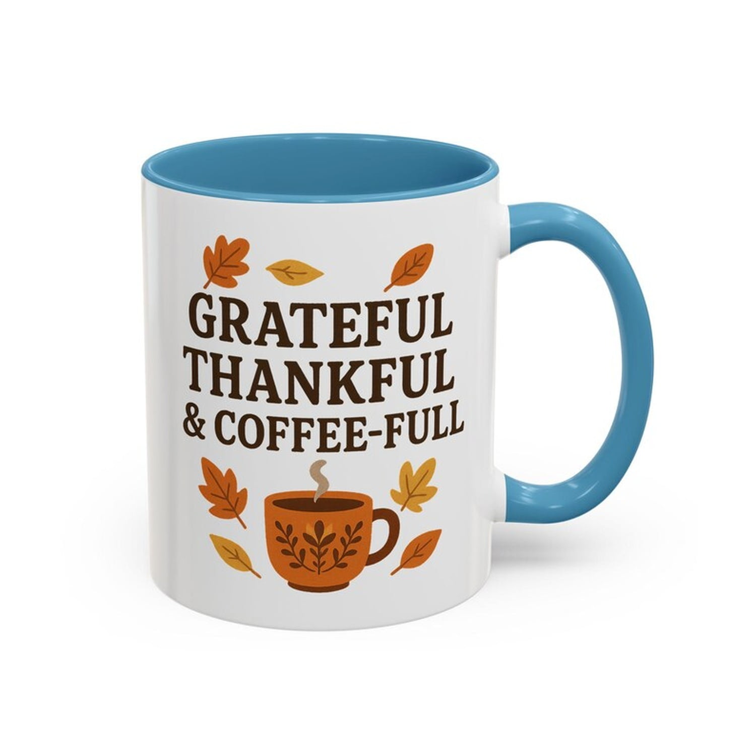 Ceramic Mug, Grateful Fall Coffee Mug, TH1anksgiving Gift, Autumn ...