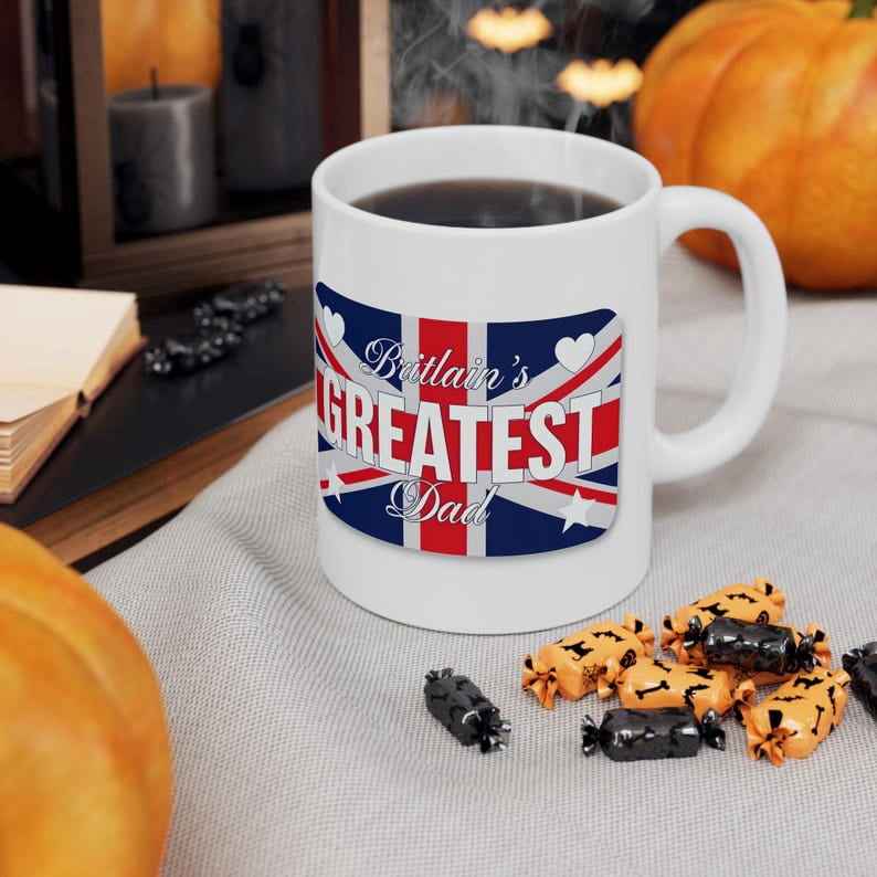 Ceramic Mug, Great Britain's Best Dad, UK Father's Day Gift, BritiS1H ...