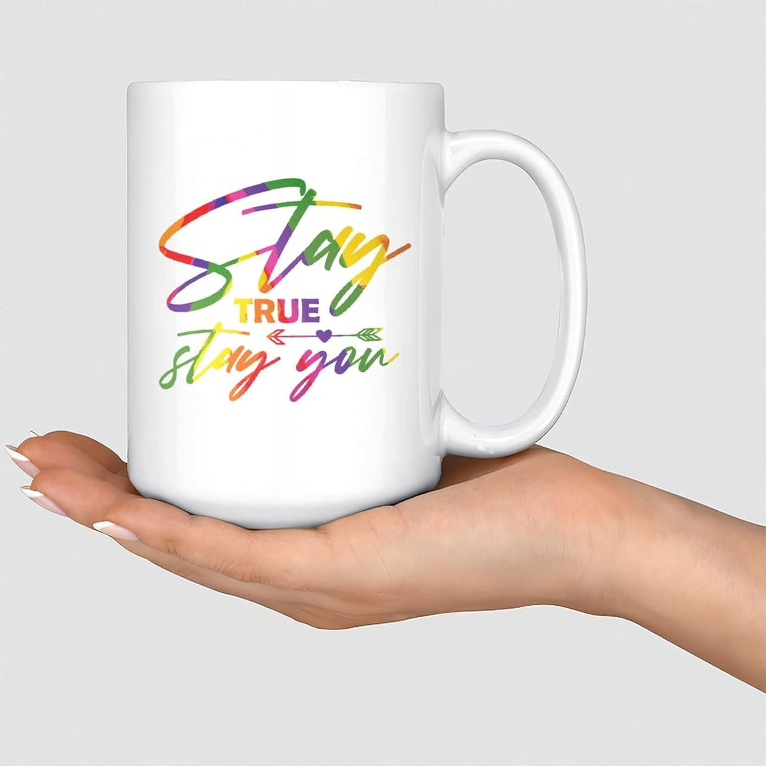 Ceramic Mug Thankful Coffee Tea Cup LGBT Mugs LGBTQ+ Mug Mockup White ...