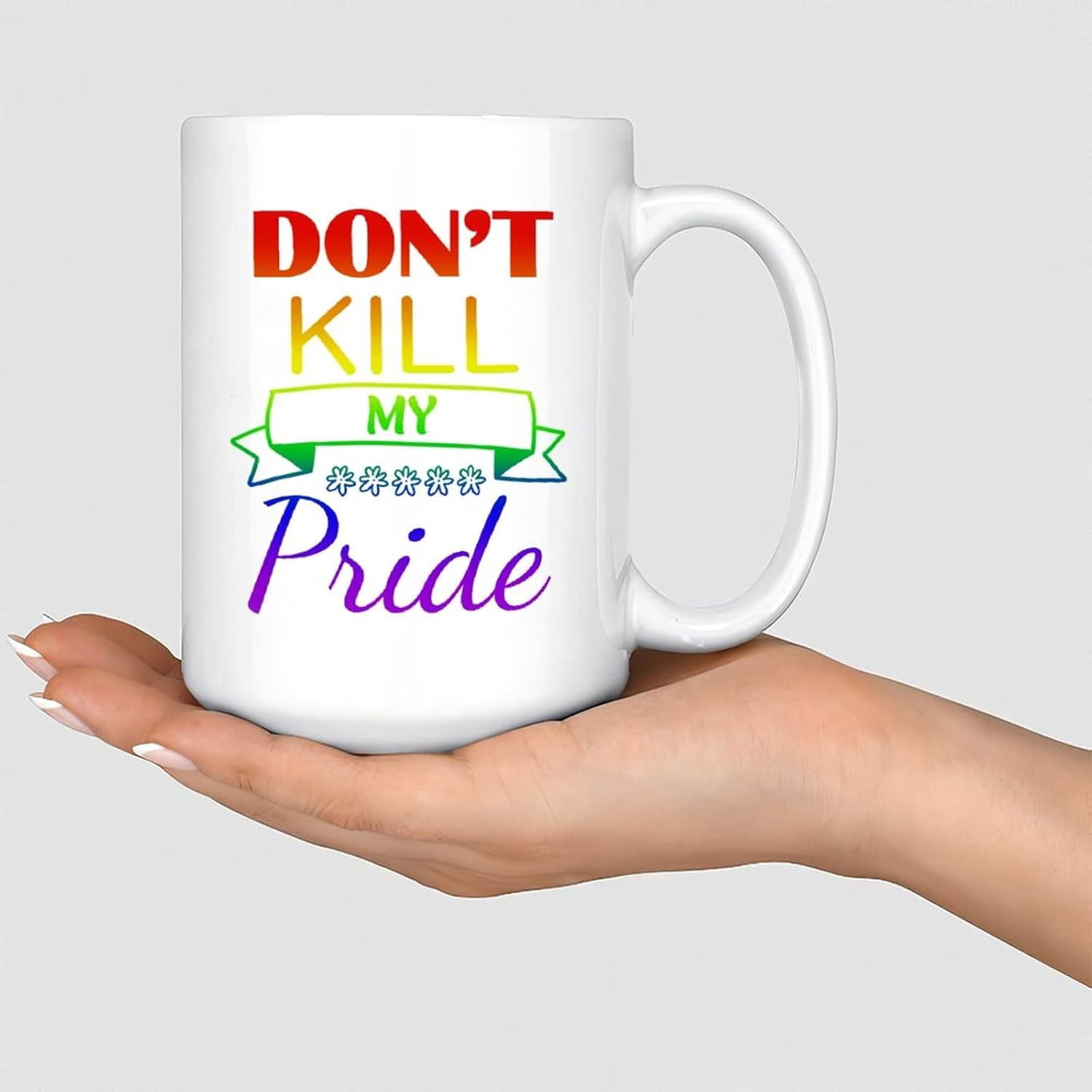 Ceramic Mug Thankful Coffee Tea Cup LGBT Mugs LGBTQ+ Mug Mockup White ...
