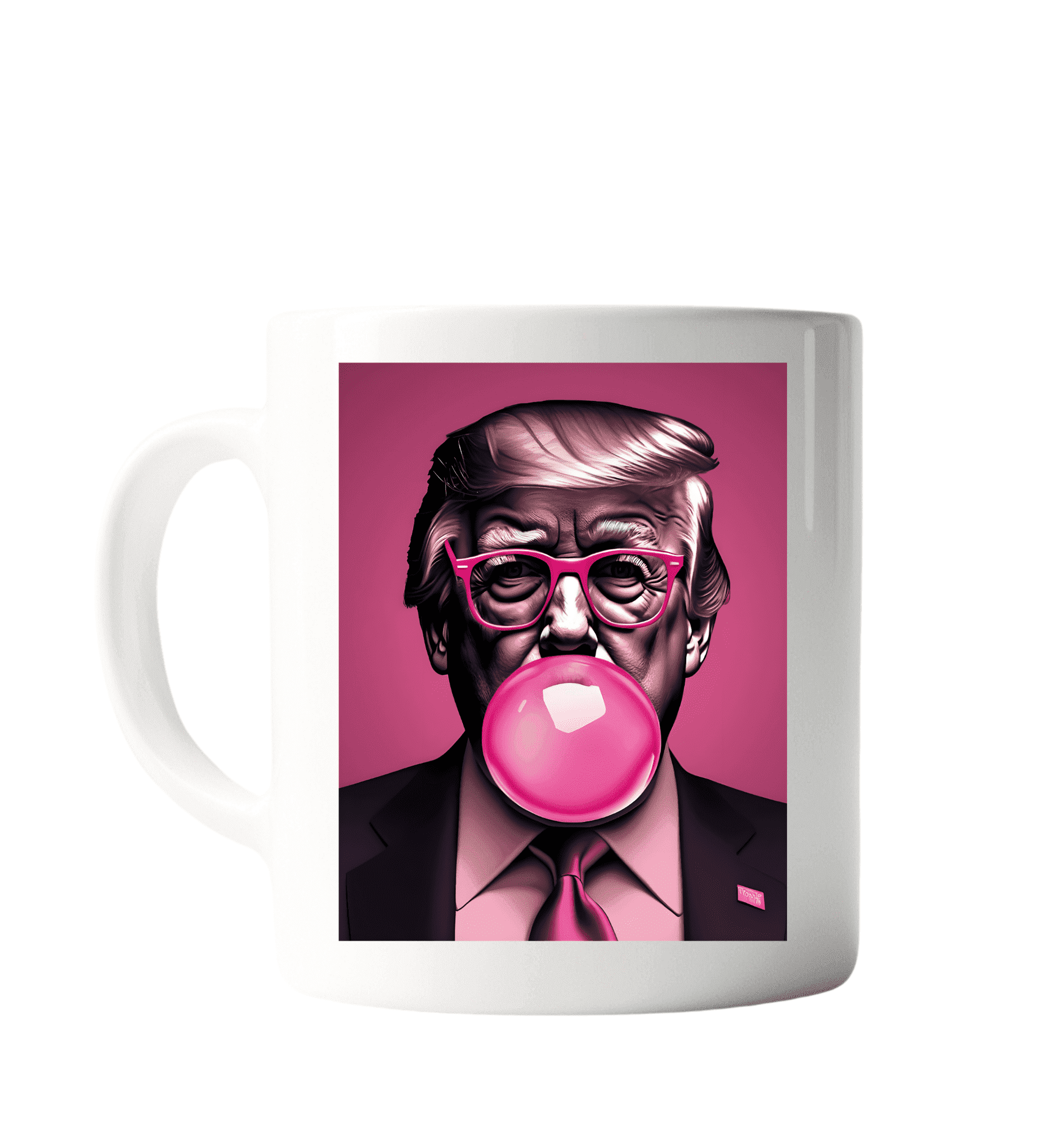 Ceramic Mug, Vibrant Trump Pink Bubble Gum Coffee Cup, Perfect Mug for ...