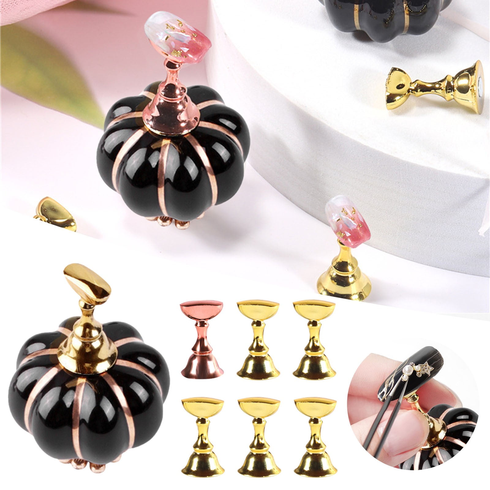 Ceramic Nail Display Stand - Nail Tools Ceramic Pumpkin Nail Chip ...