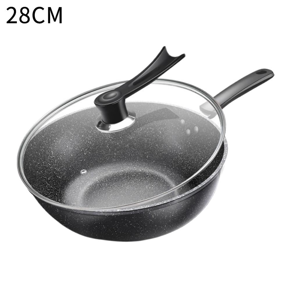 Ceramic Nonstick Frying Pan With Lid,Dishwasher & Oven Safe,Stay Cool ...