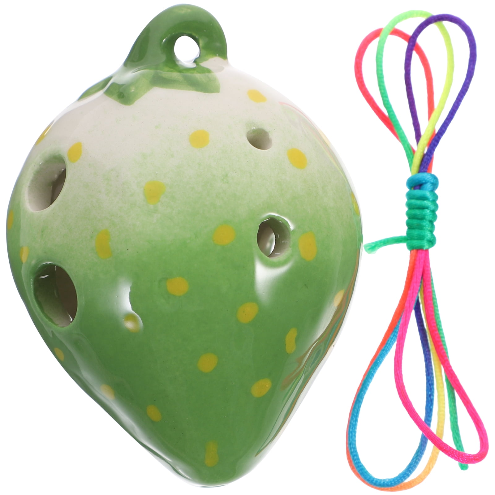 Ocarina Strawberry Hole Instrument Ceramic Beginner Kids Children Holes ...