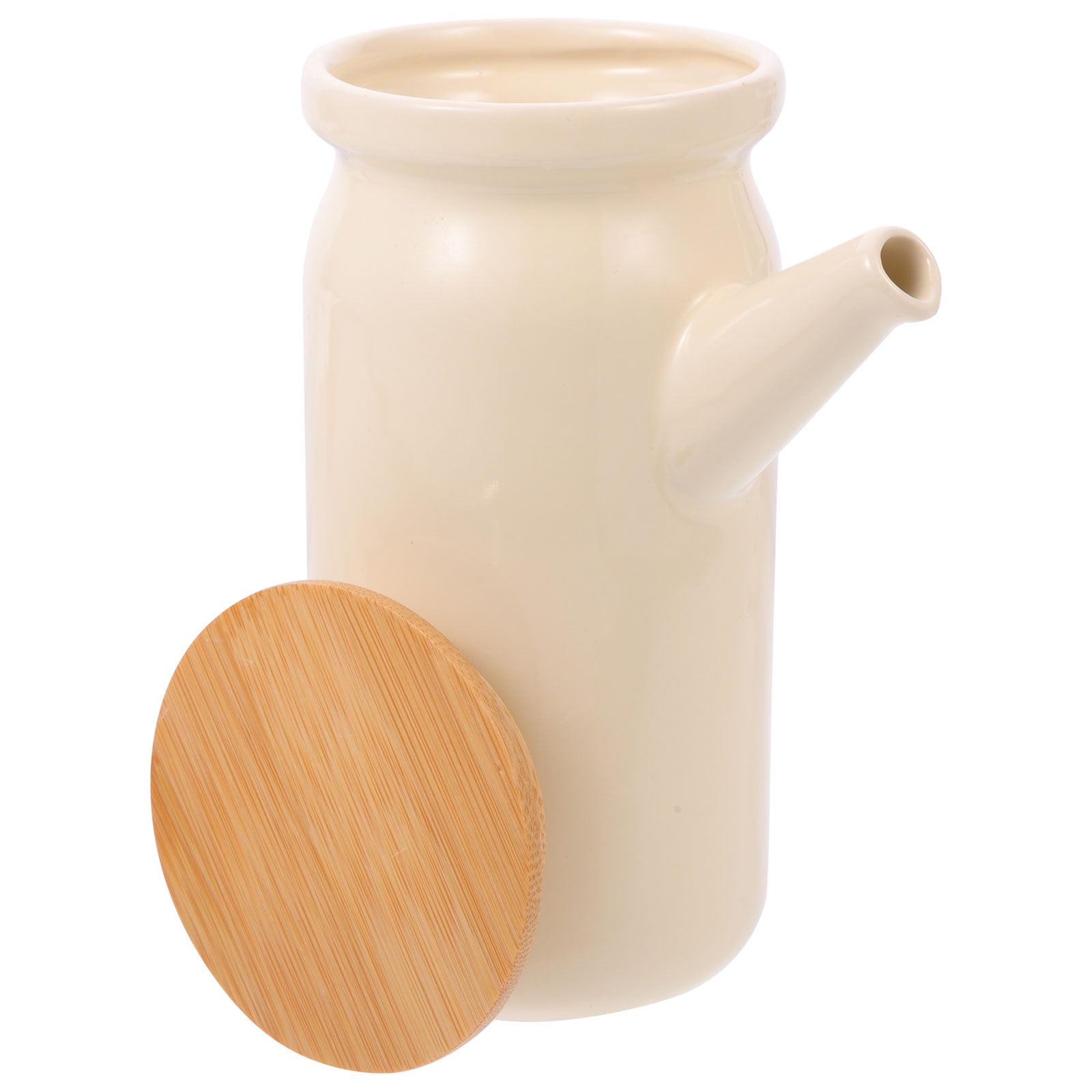Ceramic Oil Pot Olive Dispenser Liquid Sauce Simple Lecythus Single ...