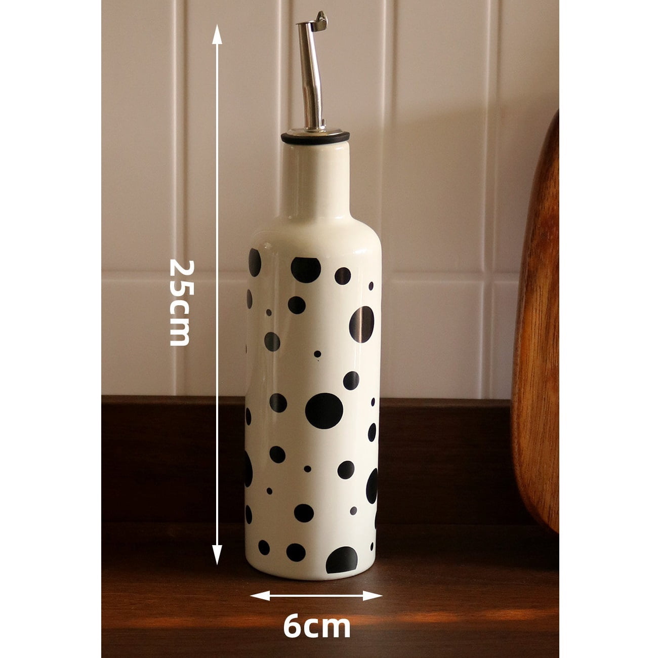 Ceramic Oil and Vinegar Dispenser Bottle with Automatic Opening and ...