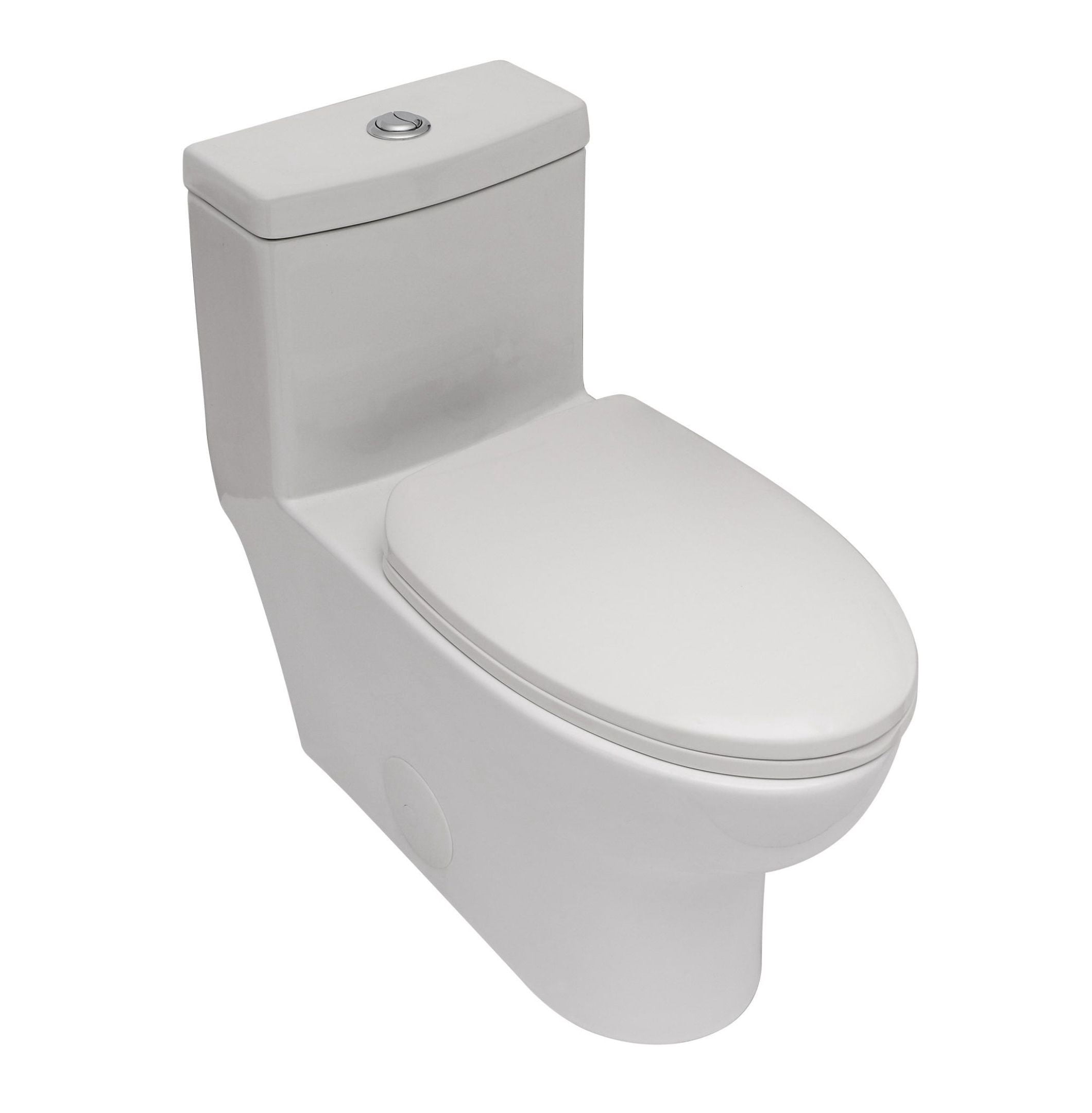 Ceramic One Piece Toilet, Elongated Dual Flush Toilet with Soft Close ...