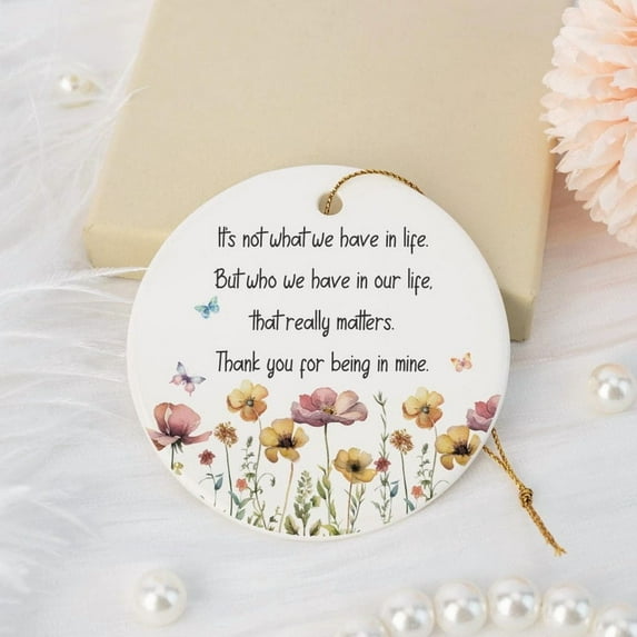 Ceramic Ornament, Best Friend Keepsake,Friendship Bauble,Thank you Gift ...