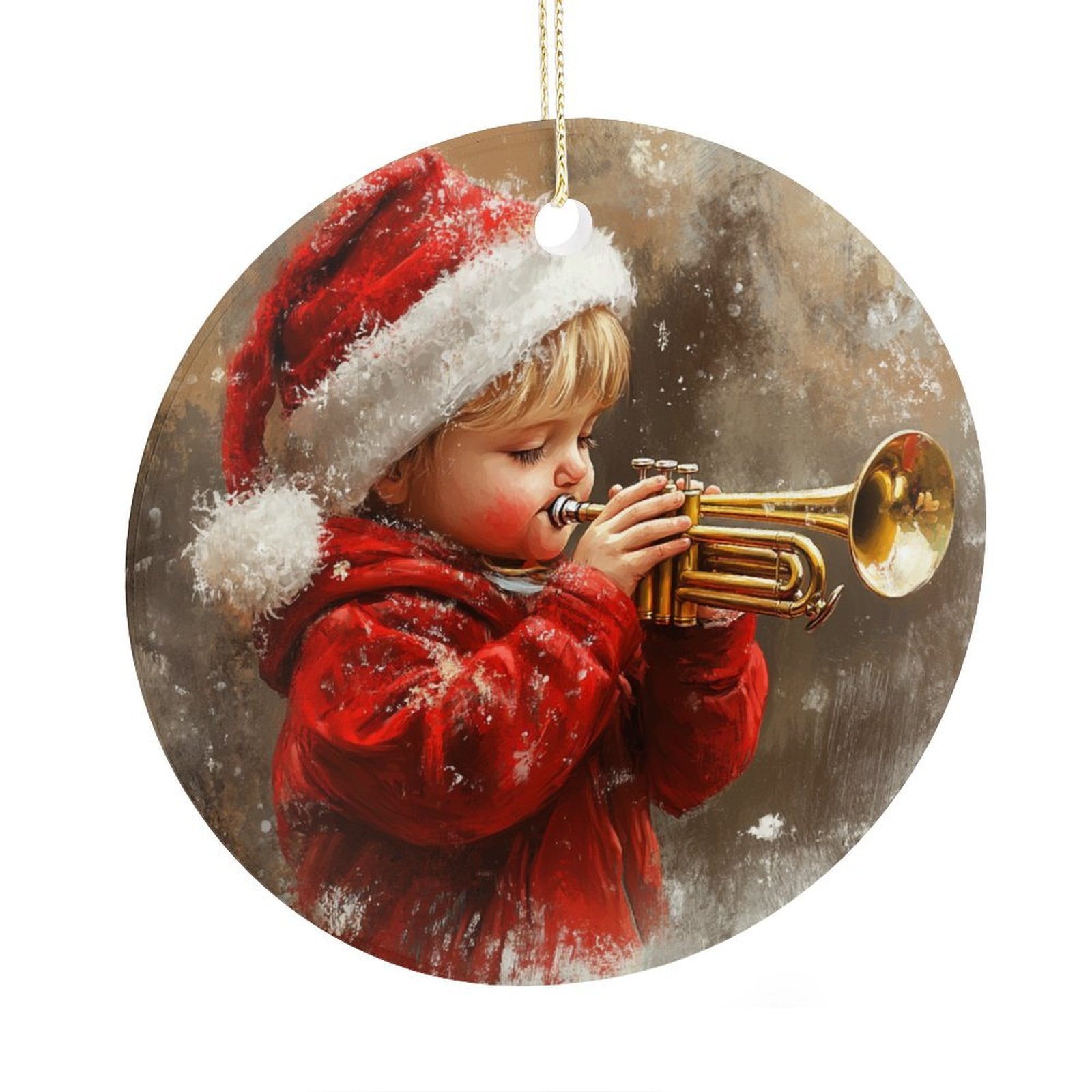 Ceramic Ornament Gift for Trumpet Lover Christmas Decor Ceramic ...