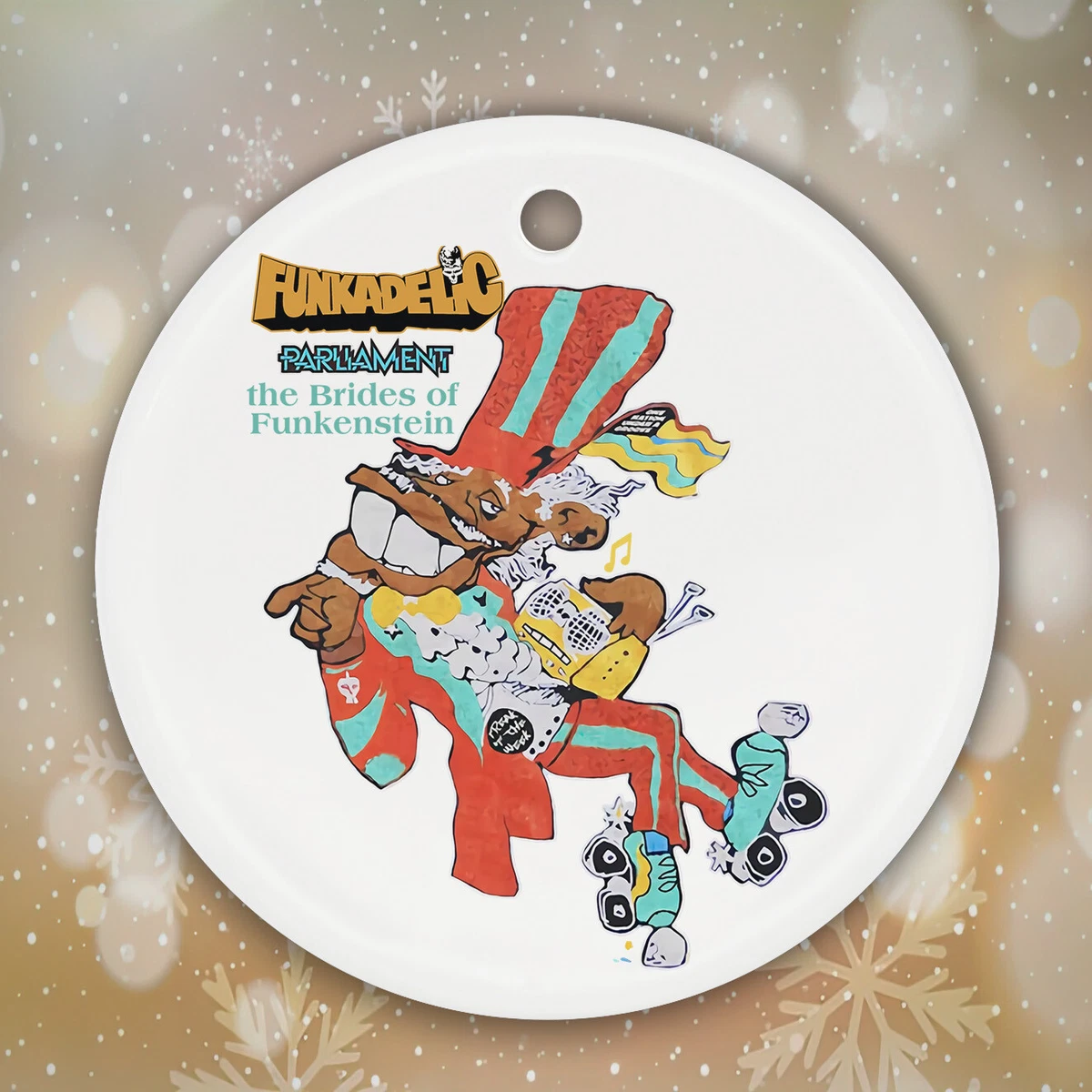 Ceramic Ornament Parliament George Clinton Brides Funkenstein Funk 2PCS ...