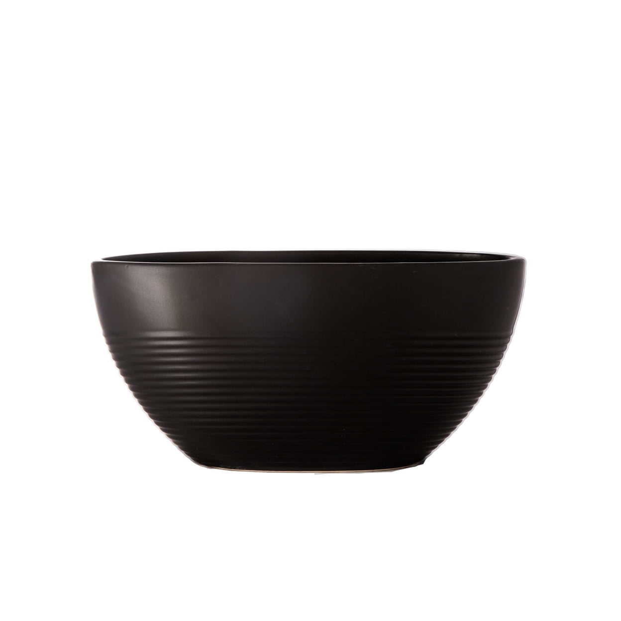 Ceramic Oval Pot with Brushed Layered Design Rough Body and Tapered ...