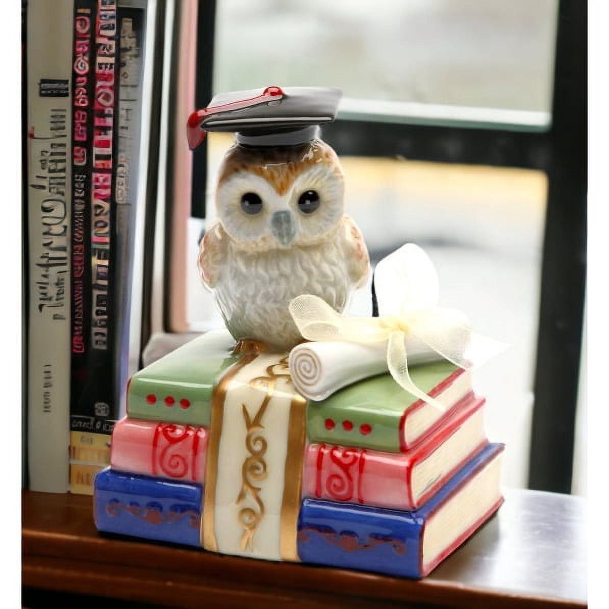 Ceramic Owl Music Box Over the Rainbow 3.5" Tall - Walmart.com