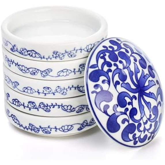 Ceramic Paint Palette, 5 Layers Stackable Mixing Trays Set, Round ...