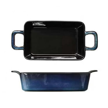 Bico Blue Talavera Ceramic Cooking Bakeware with Deep Handles, Large ...