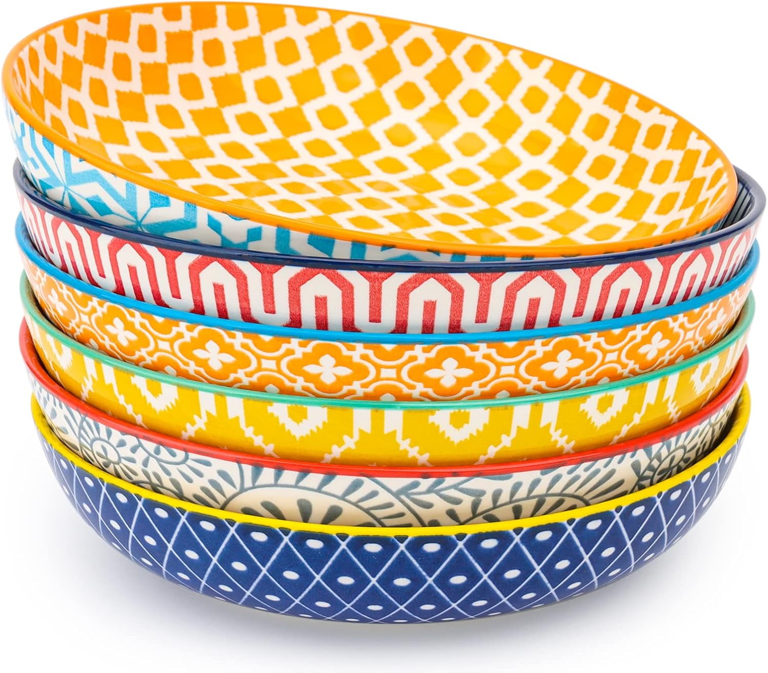 Ceramic Pasta Bowls - Large Salad Bowls Porcelain Serving Bowl Set 26 ...