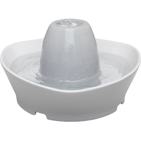 Ceramic Pet Fountain – for Cats and Small Dogs – 60 Oz Water Capacity ...