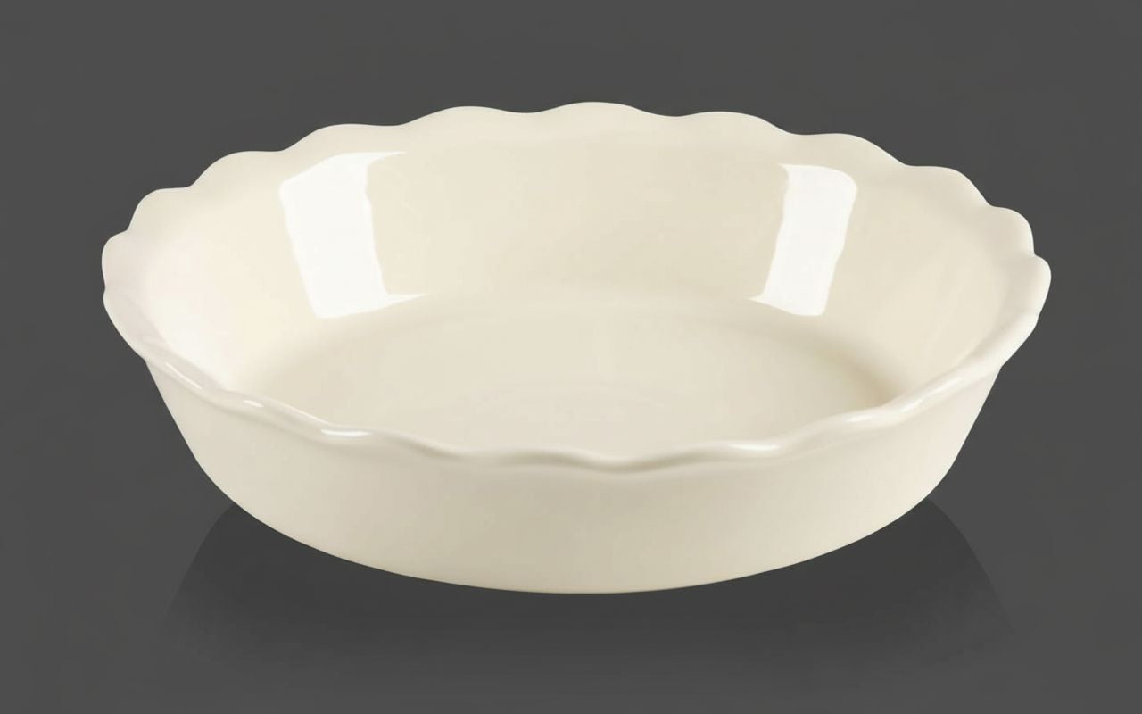 Ceramic Pie Pan for Baking, 10 Inches Round Baking Dish for Dinner, Non ...