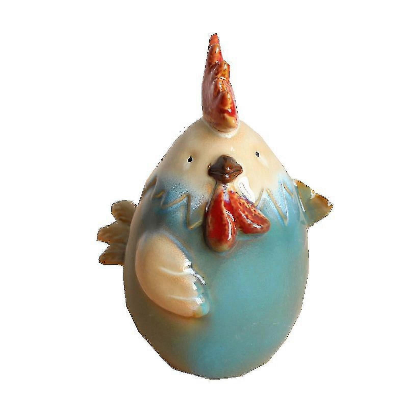 Ceramic Piggy Bank Rooster Money Bank Chicken Coin Jar Desktop Ornament ...